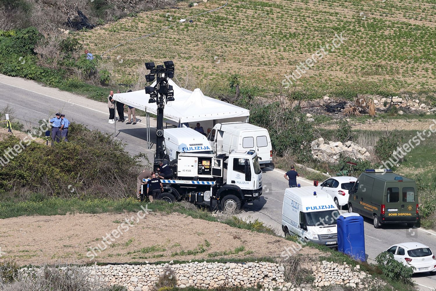 Malta Police Officers Stand By Scene Editorial Stock Photo - Stock ...