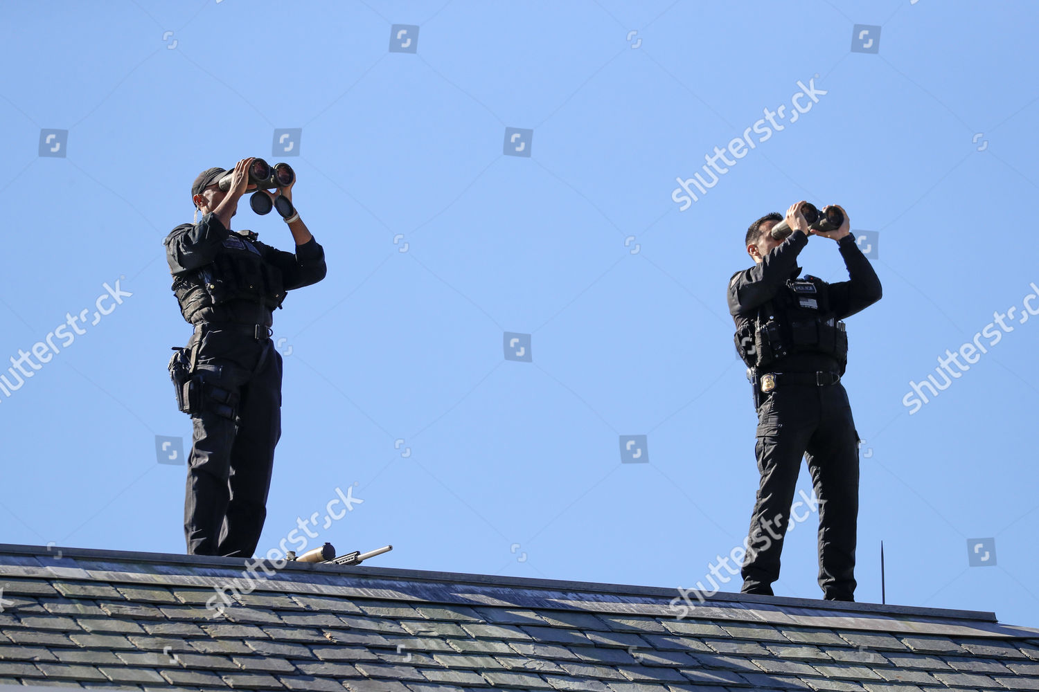 Members Us Secret Service Stand Post Editorial Stock Photo - Stock ...