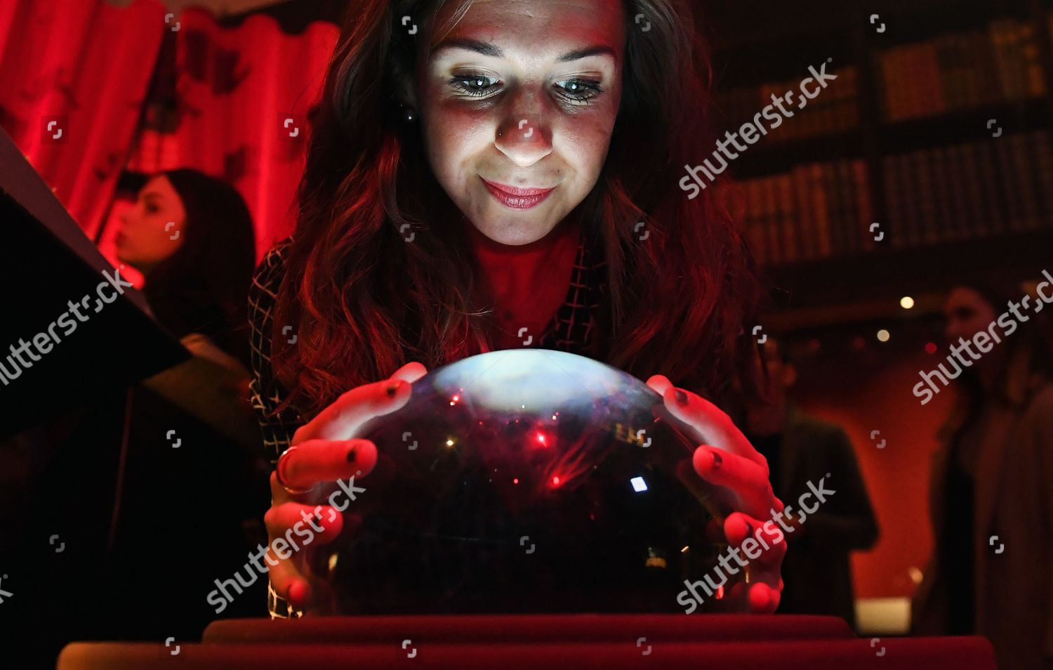 British Library Staff Worker Looks Artwork Editorial Stock Photo ...