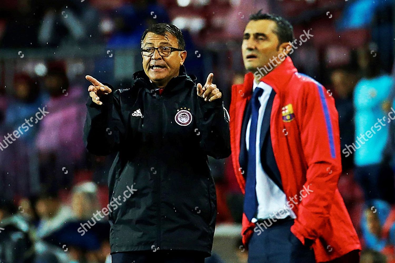 Takis Lemonis Ernesto Valverde Editorial Stock Photo - Stock Image ...