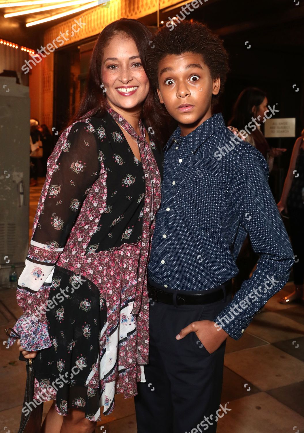 Jaden Michael Right Mother Clara Perez Editorial Stock Photo - Stock ...