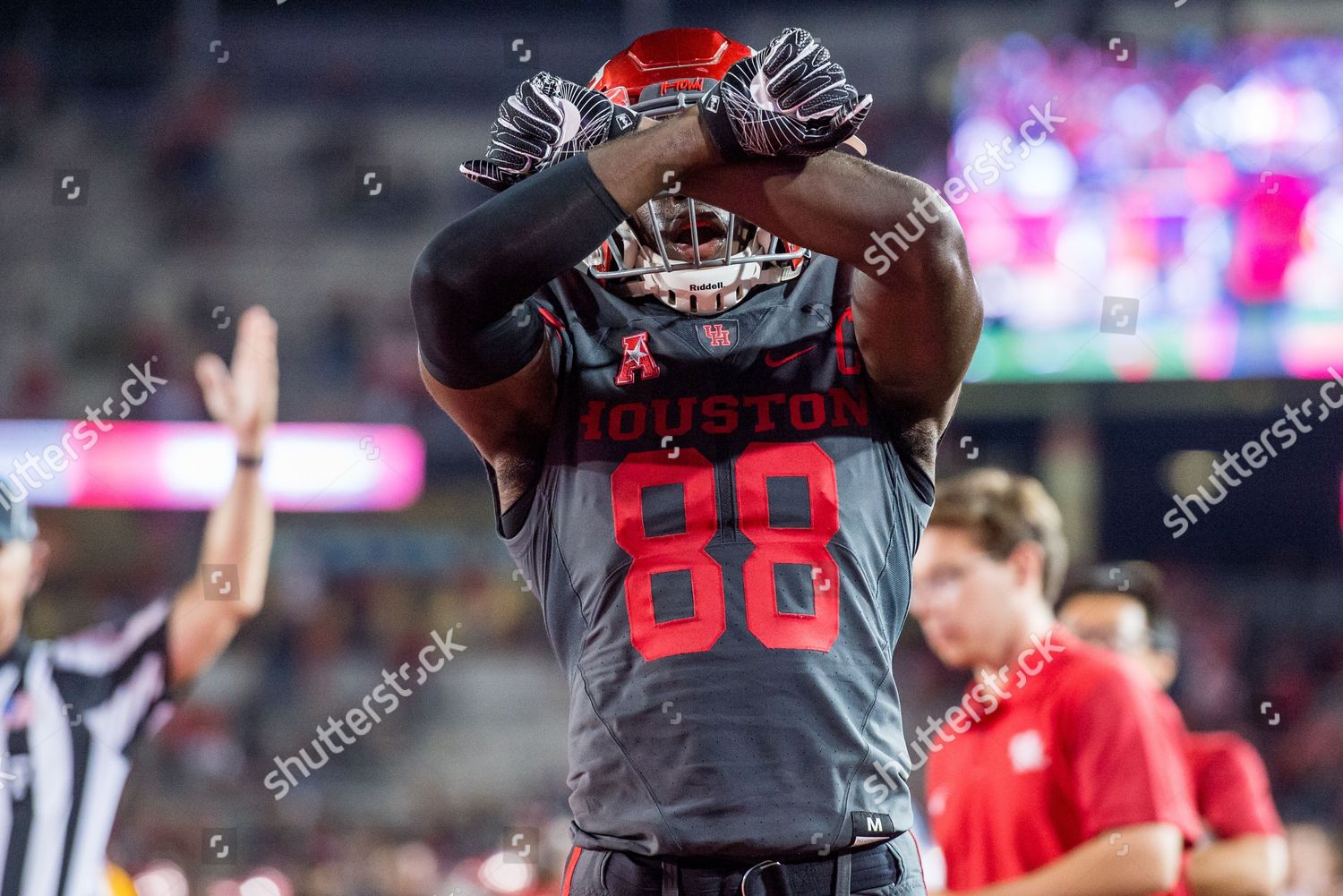 Houston Cougars Wide Receiver Steven Dunbar Editorial Stock Photo ...