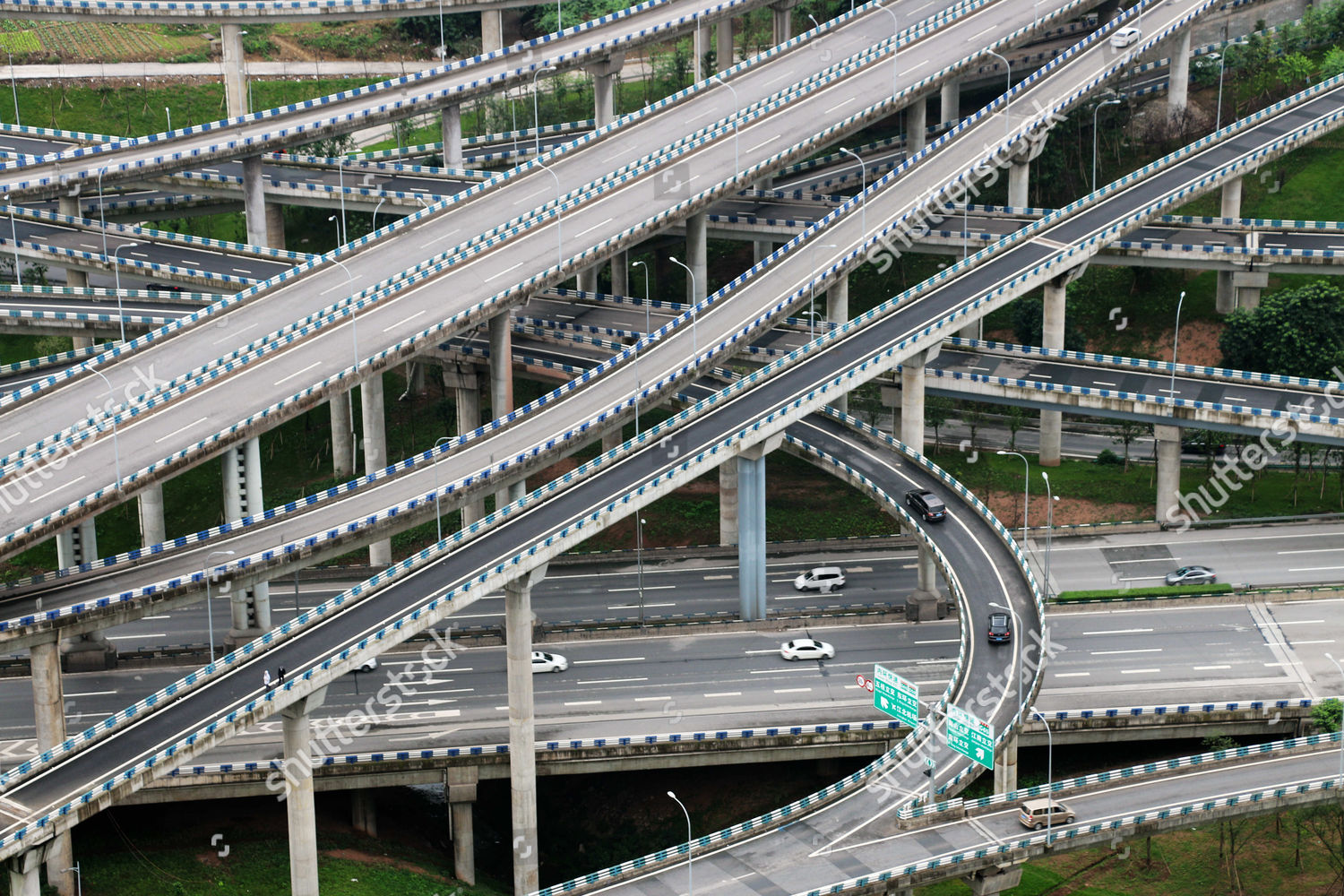 Huangjuewan Overpass Called Most Complicated Overpass Editorial Stock ...