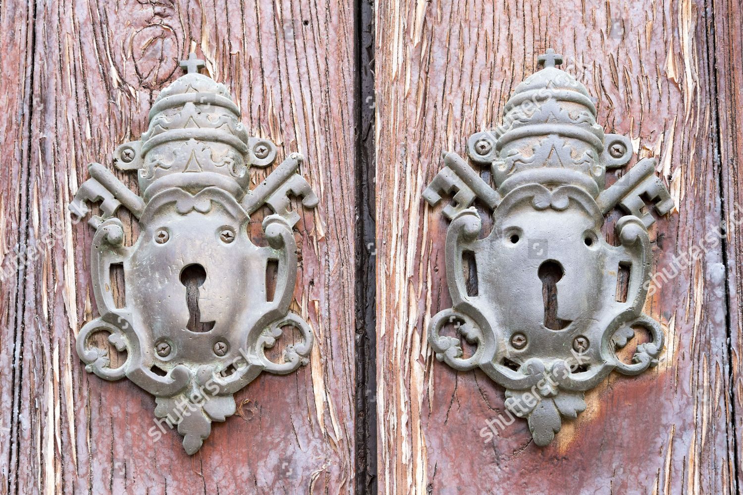 Ornate Locks On Spanish Colonial Doors Editorial Stock Photo - Stock ...