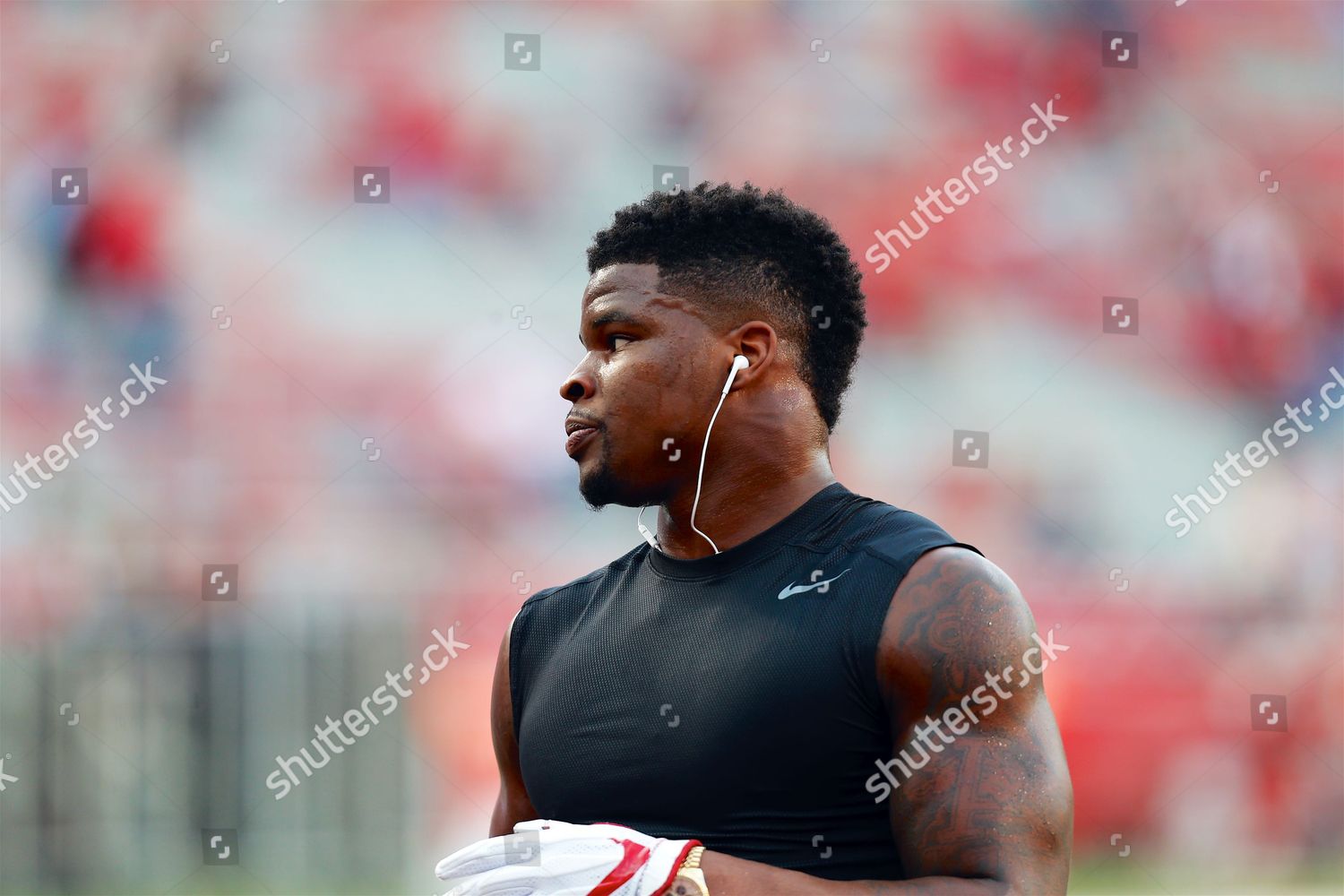 Razorback Linebacker Dre Greenlaw 23 Moves Editorial Stock Photo ...
