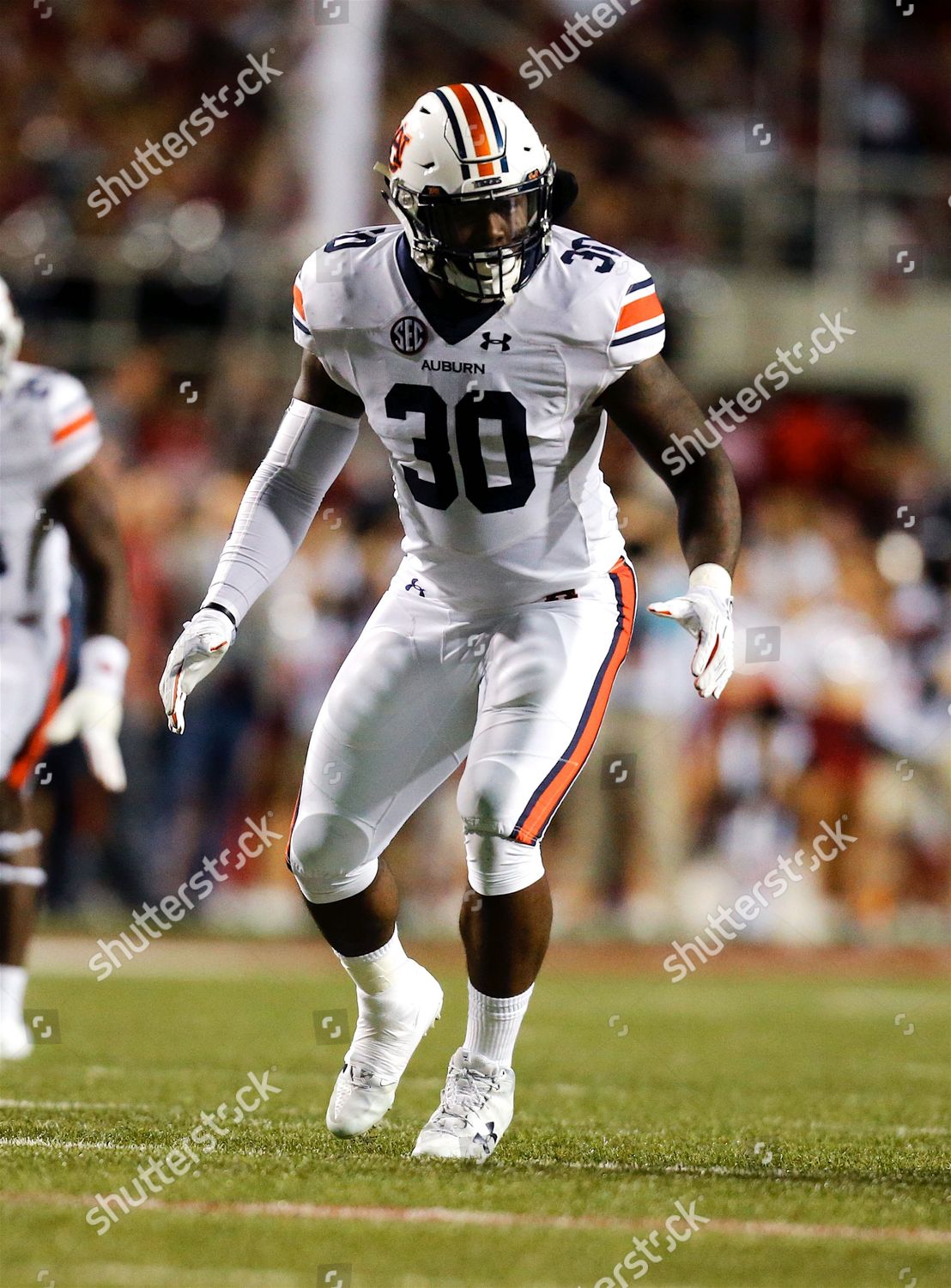 Auburn Linebacker Tre Williams 30 Comes Editorial Stock Photo - Stock ...