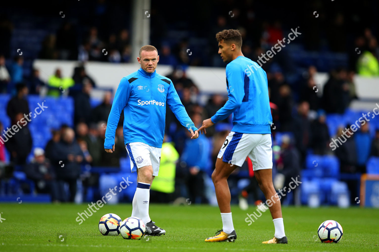 Wayne Rooney Dominic Calvertlewin During Prematch Editorial Stock Photo ...