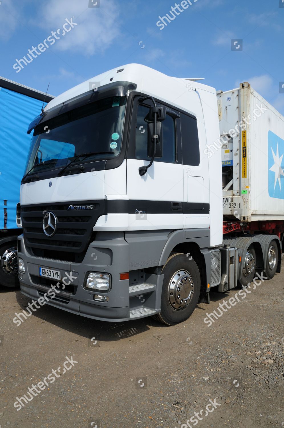 Mercedes Actros Lorry Tractor Unit Editorial Stock Photo - Stock Image ...