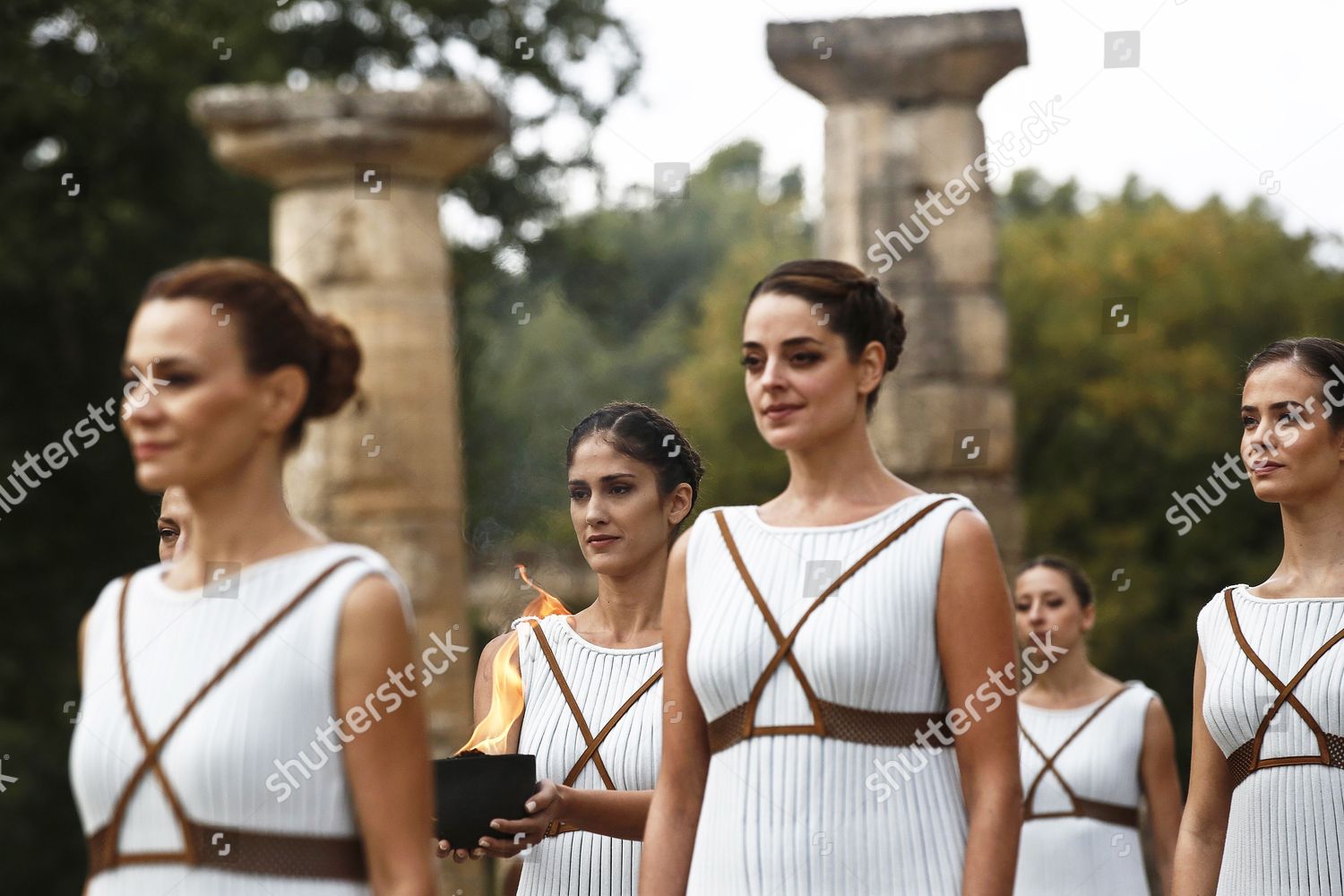 Actress 2l Role Priestess Holds Archaic Editorial Stock Photo - Stock ...