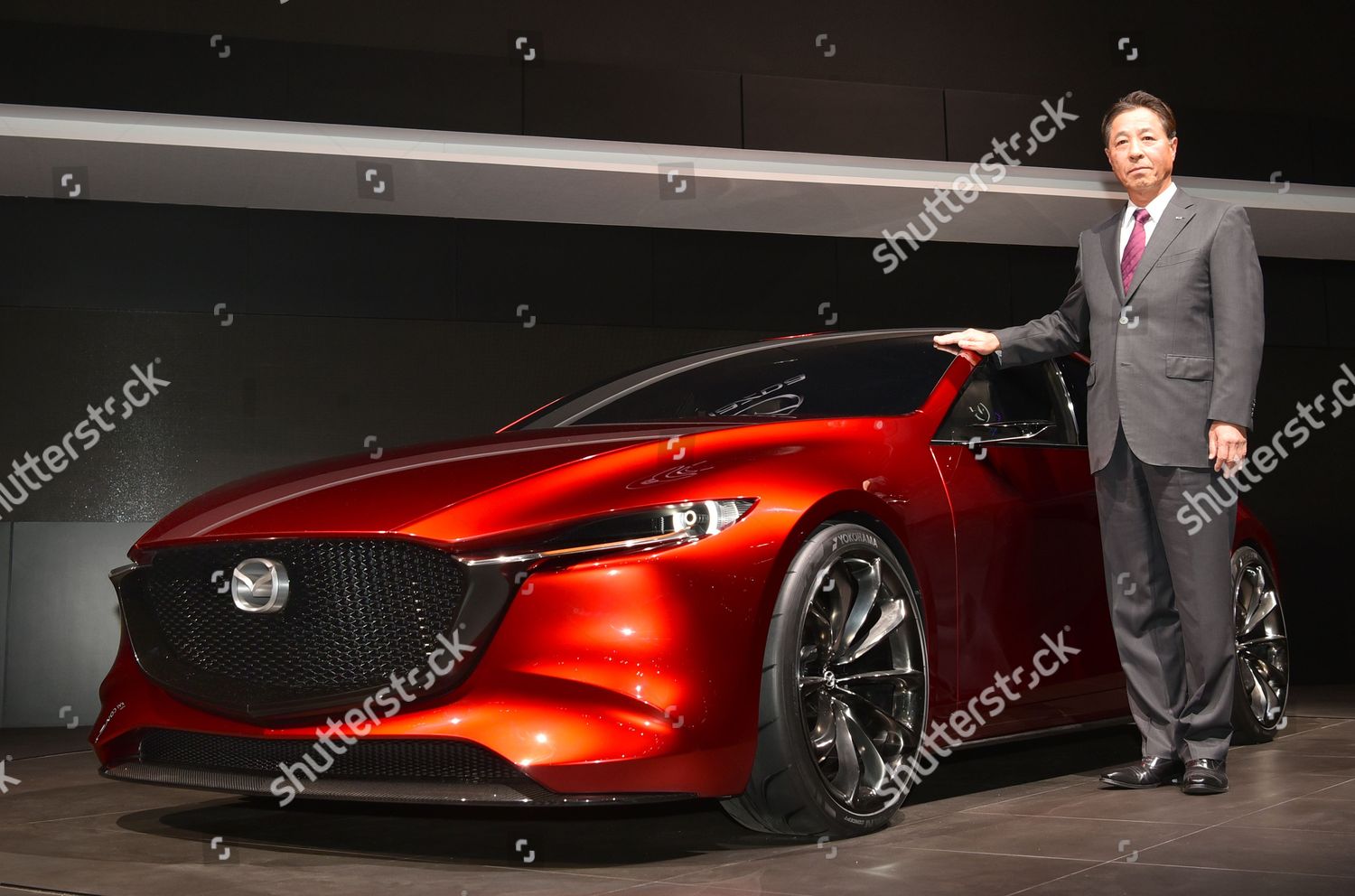 President Masamichi Kogai Japans Mazda Introduces Editorial Stock Photo ...
