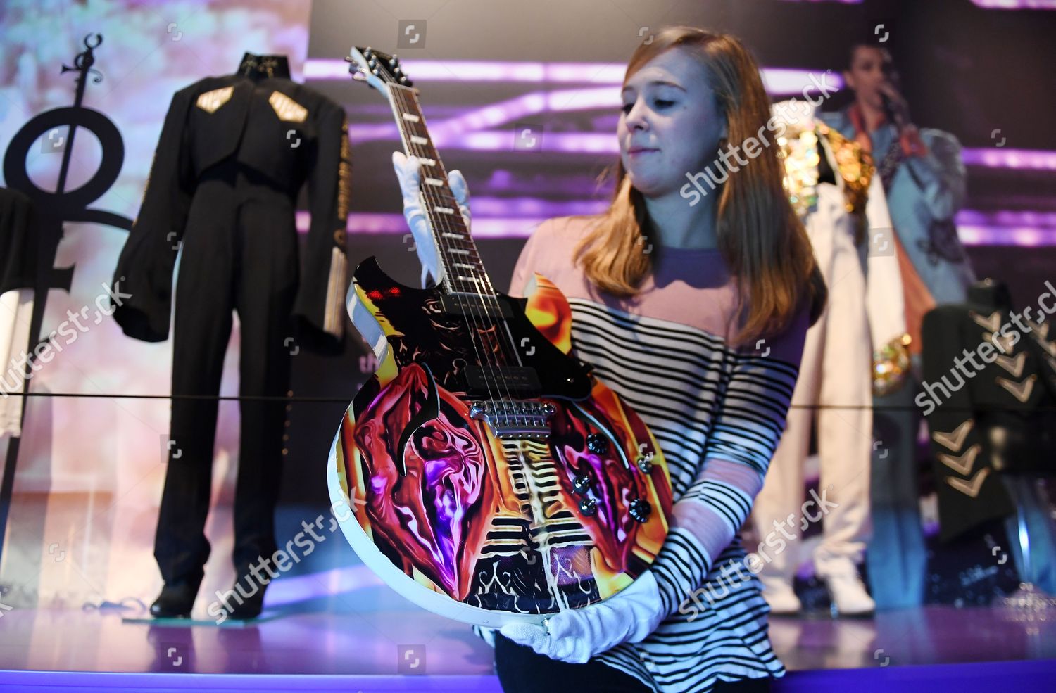 O2 Staff Guitar Owned By Late Editorial Stock Photo - Stock Image ...