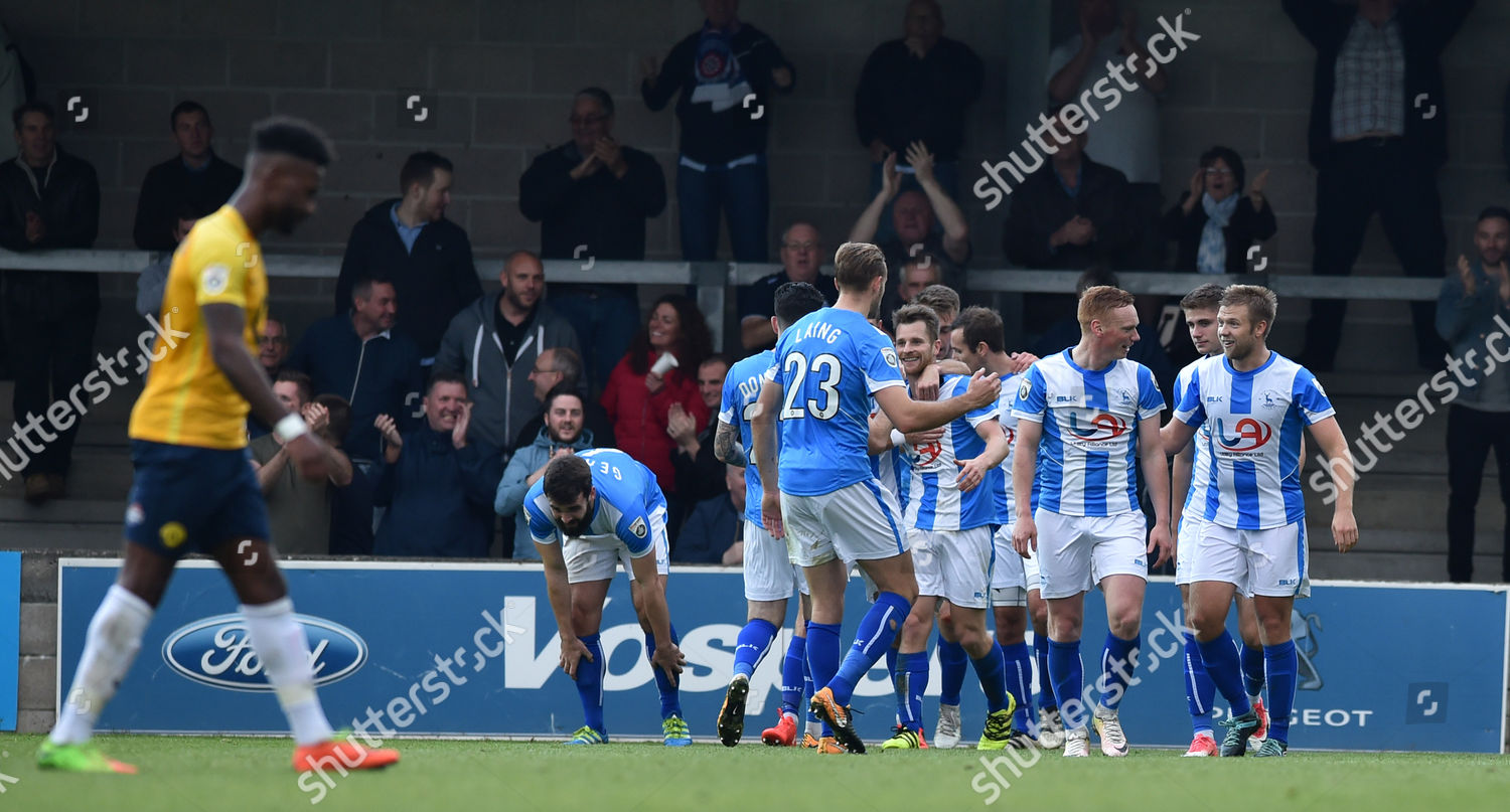 Goal Celebrations Jonathan Franks Hartlepool United Editorial Stock ...