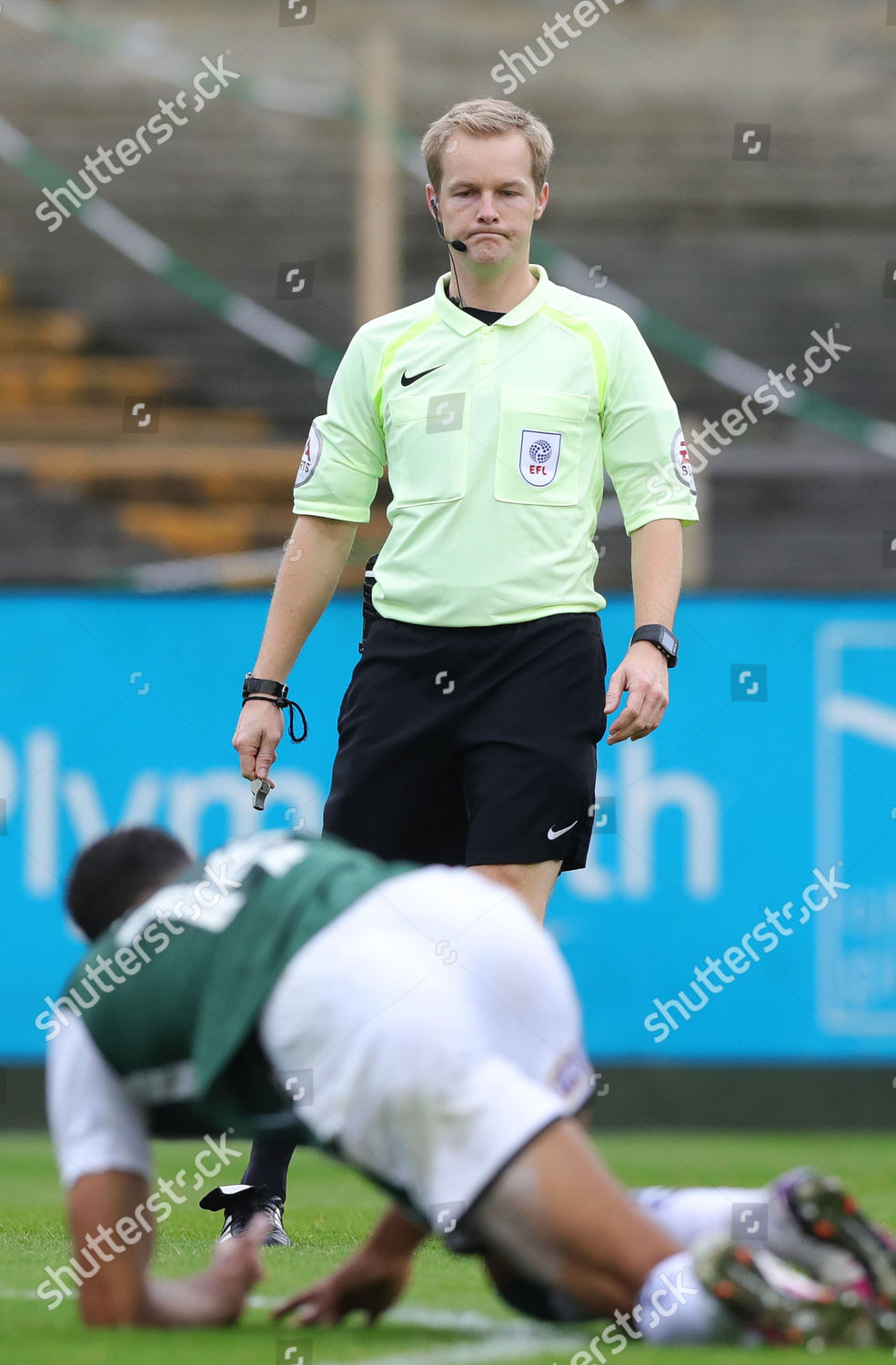 Referee Gavin Ward Looks On During Editorial Stock Photo - Stock Image ...