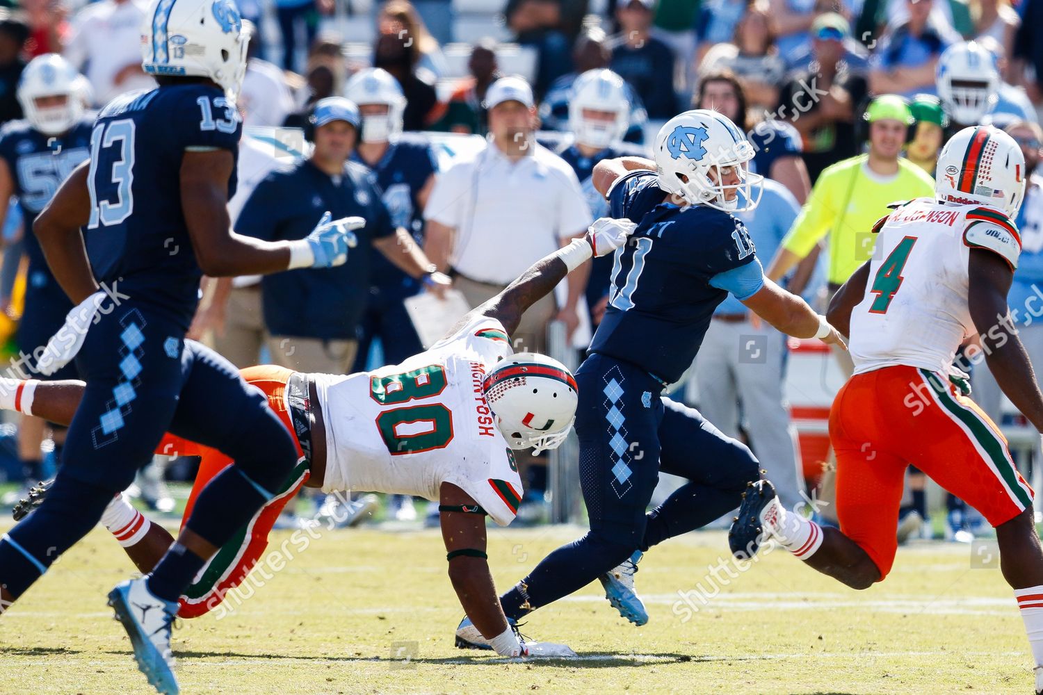Rj Mcintosh 80 Miami Hurricanes Cannot Editorial Stock Photo - Stock ...