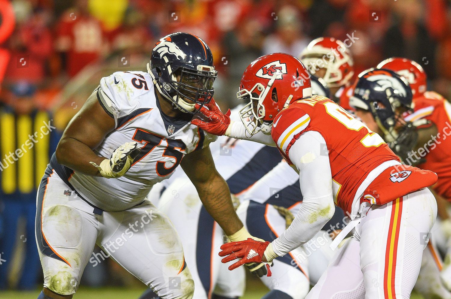 Denver Broncos Offensive Tackle Menelik Watson Editorial Stock Photo ...