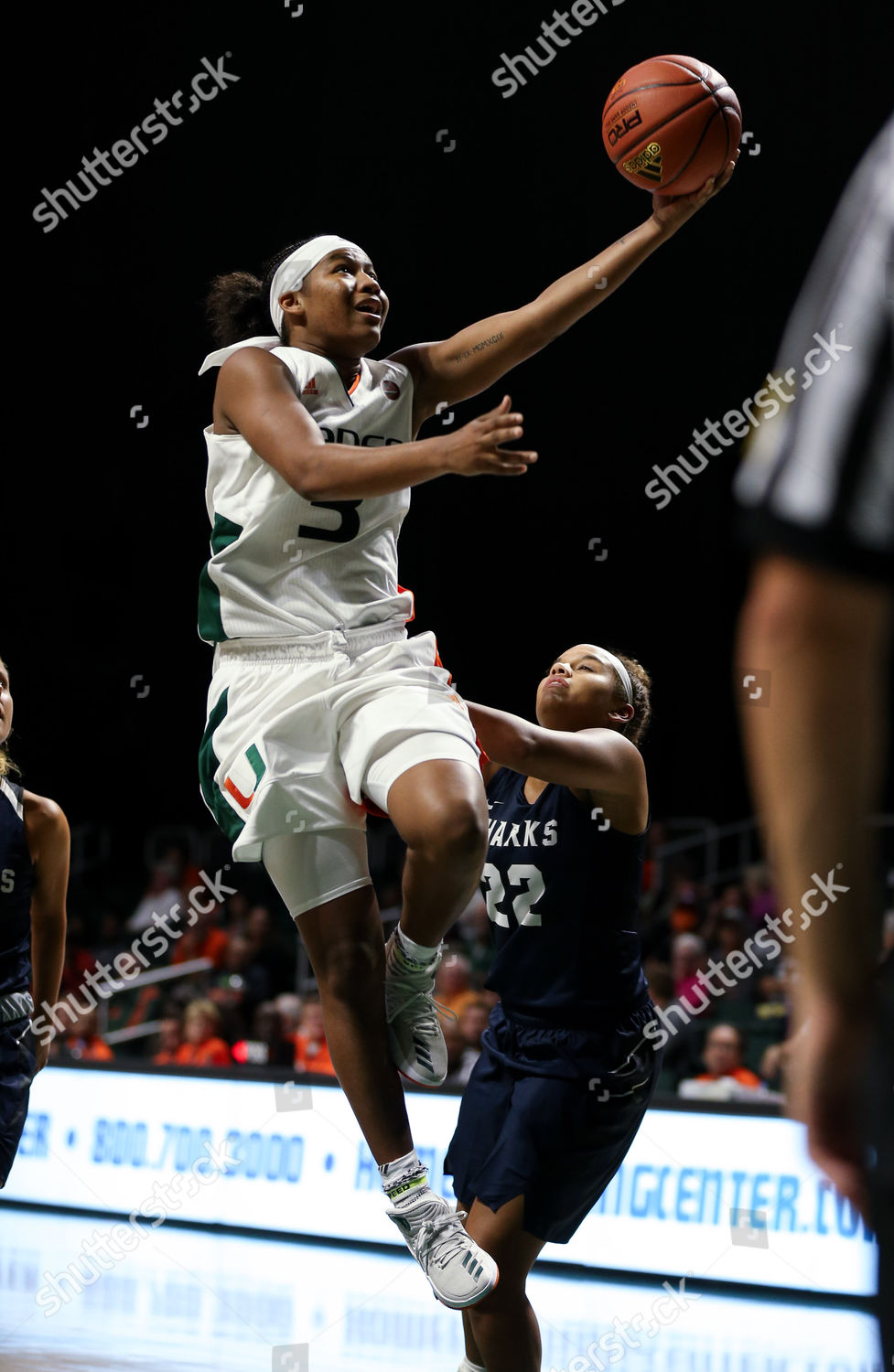 Miami Hurricanes Guard Endia Banks 3 Editorial Stock Photo - Stock ...