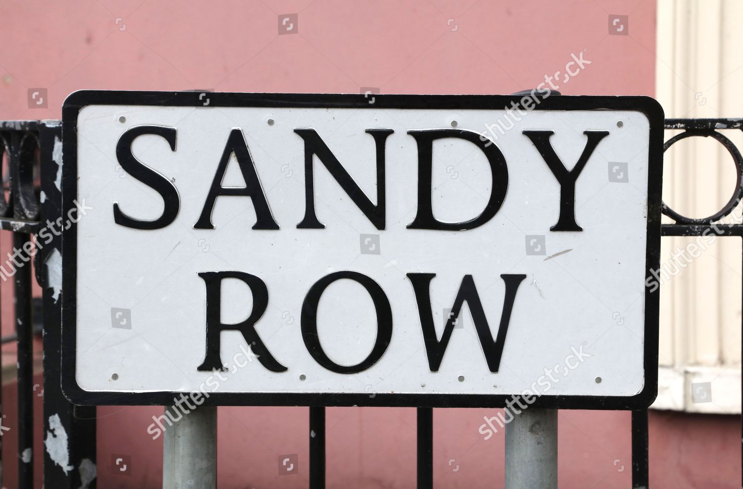 Sandy Row Road Sign Editorial Stock Photo - Stock Image | Shutterstock