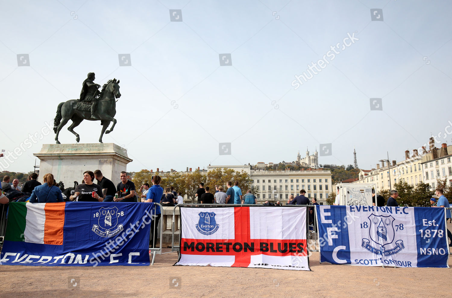 Everton Flags Seen City Centre Place Editorial Stock Photo - Stock ...
