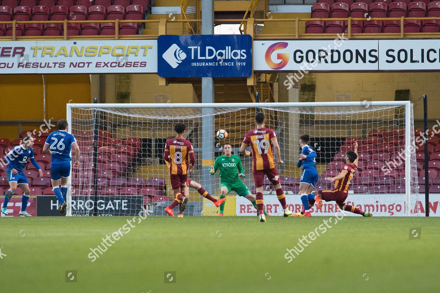 Chesterfield Midfielder Joe Rowley 15 Shoots Editorial Stock Photo ...