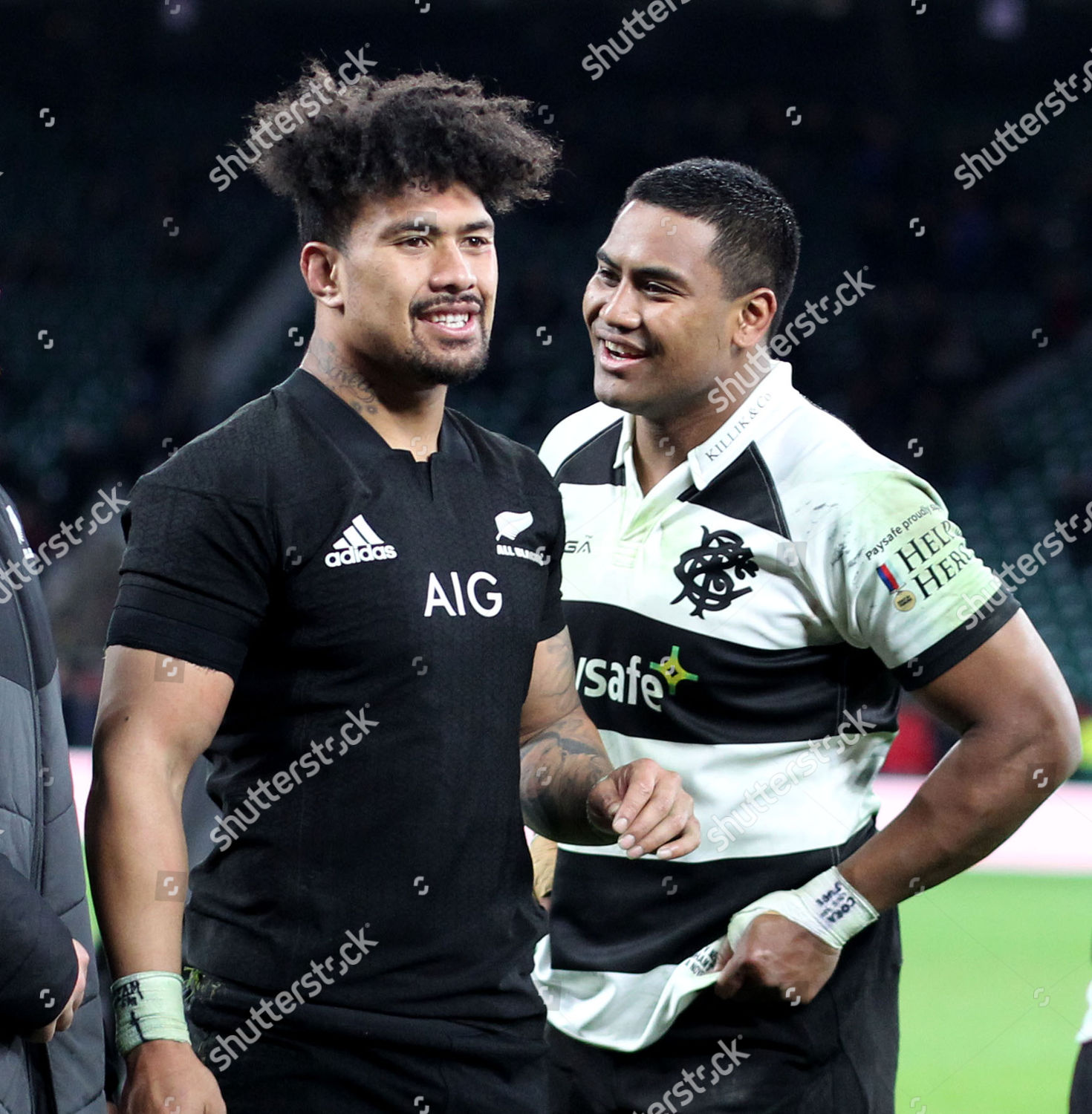 Ardie Savea Left New Zealand His Editorial Stock Photo - Stock Image ...