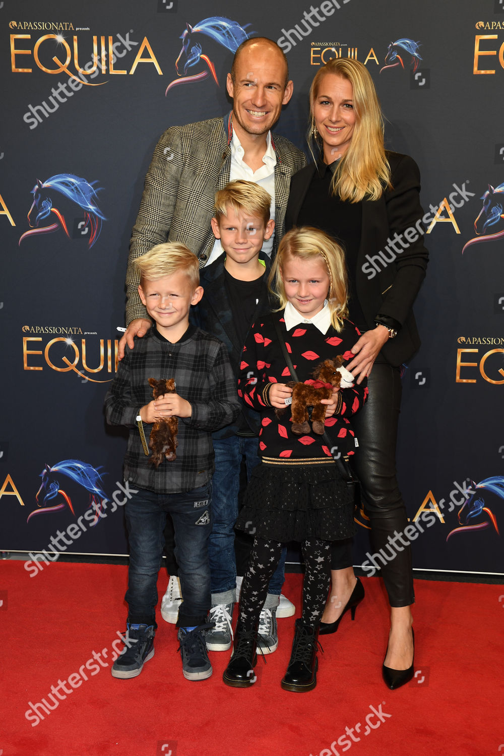 Arjen Robben Mit Ehefrau Bernadien Ihren Editorial Stock Photo - Stock ...