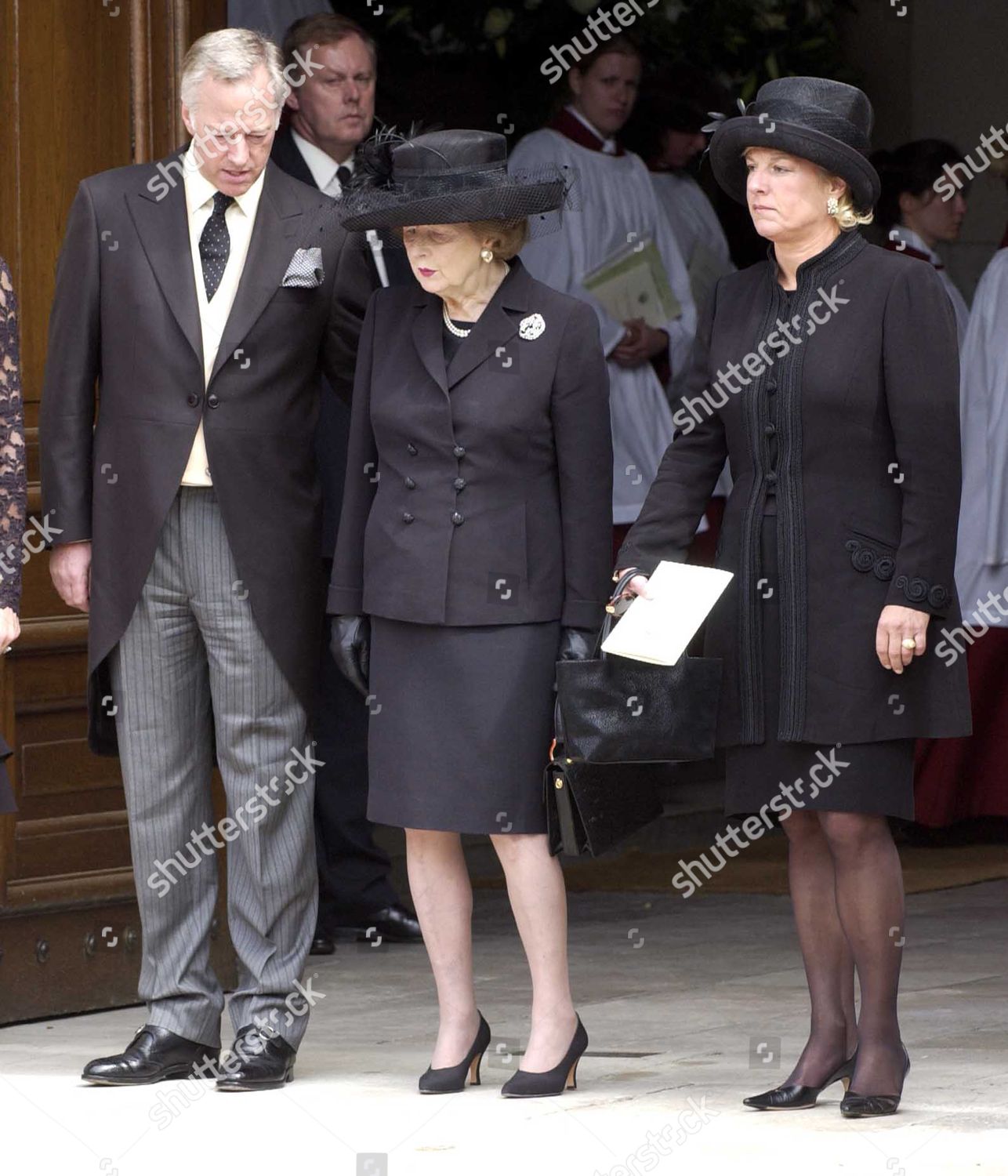 Baroness Margaret Thatcher Her Children Mark Editorial Stock Photo ...