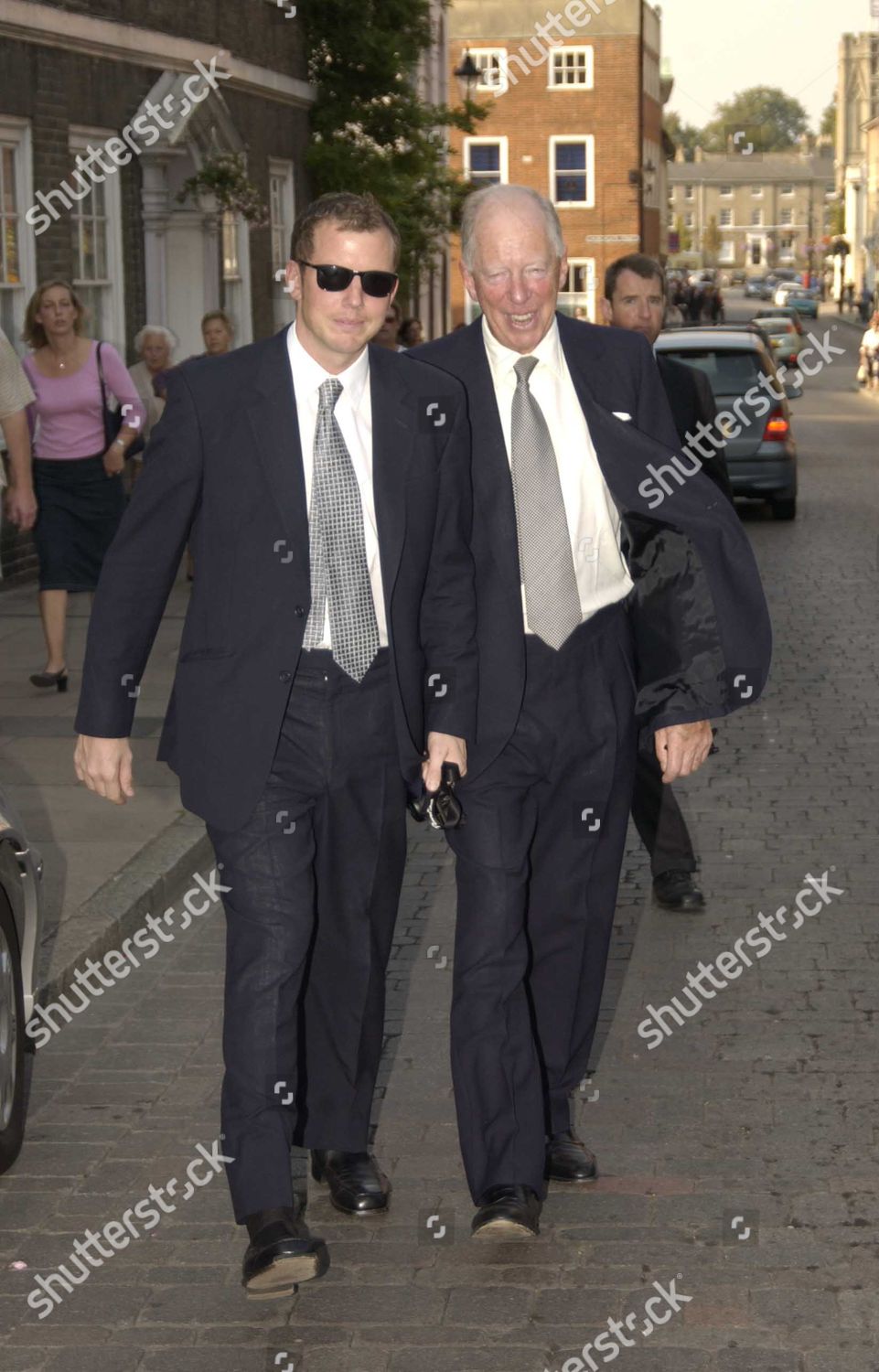 Lord Jacob Rothschild his son Nathaniel Rothschild Redaktionelles Stockfoto – Stockbild ...