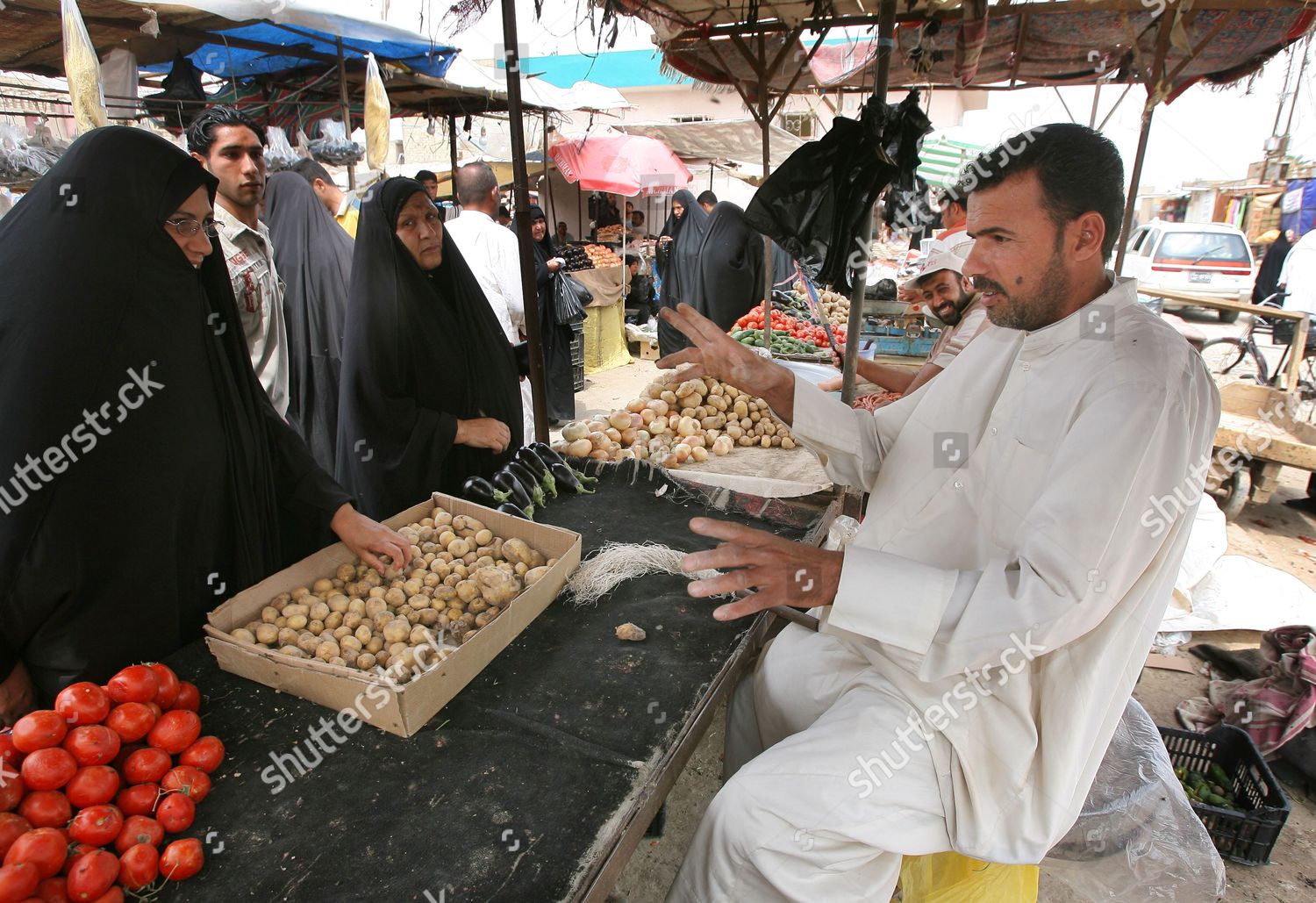 Vegtables Being Sold By Iraqi Market Editorial Stock Photo - Stock ...