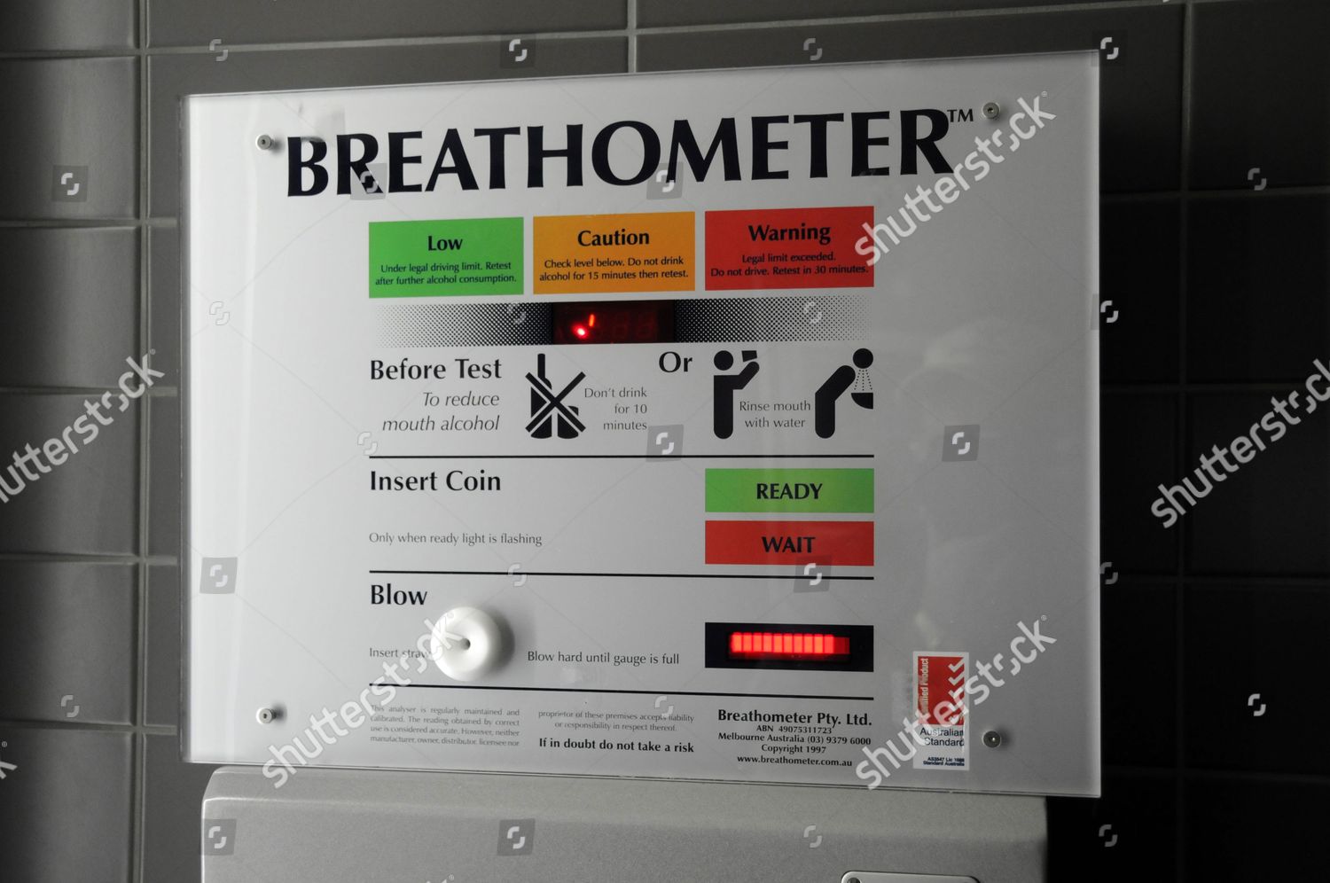 Breath Testing Machine Club Melbourne Australia Editorial Stock Photo ...