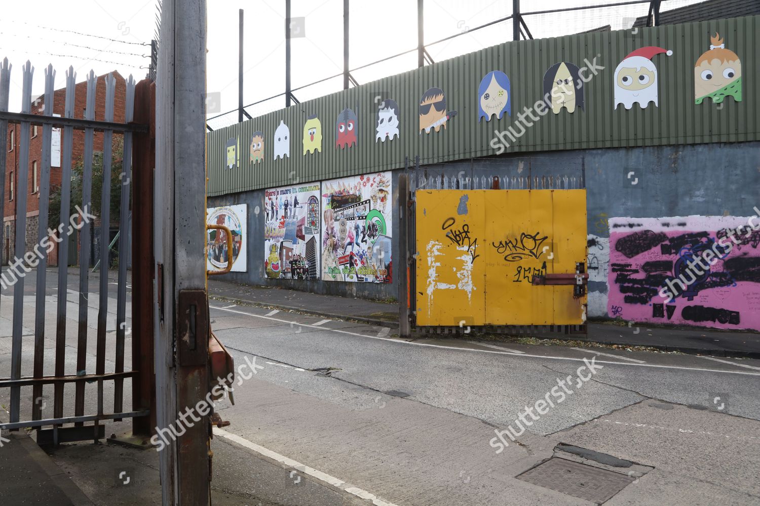Gates Cupar Way Interface Peace Wall Editorial Stock Photo - Stock ...