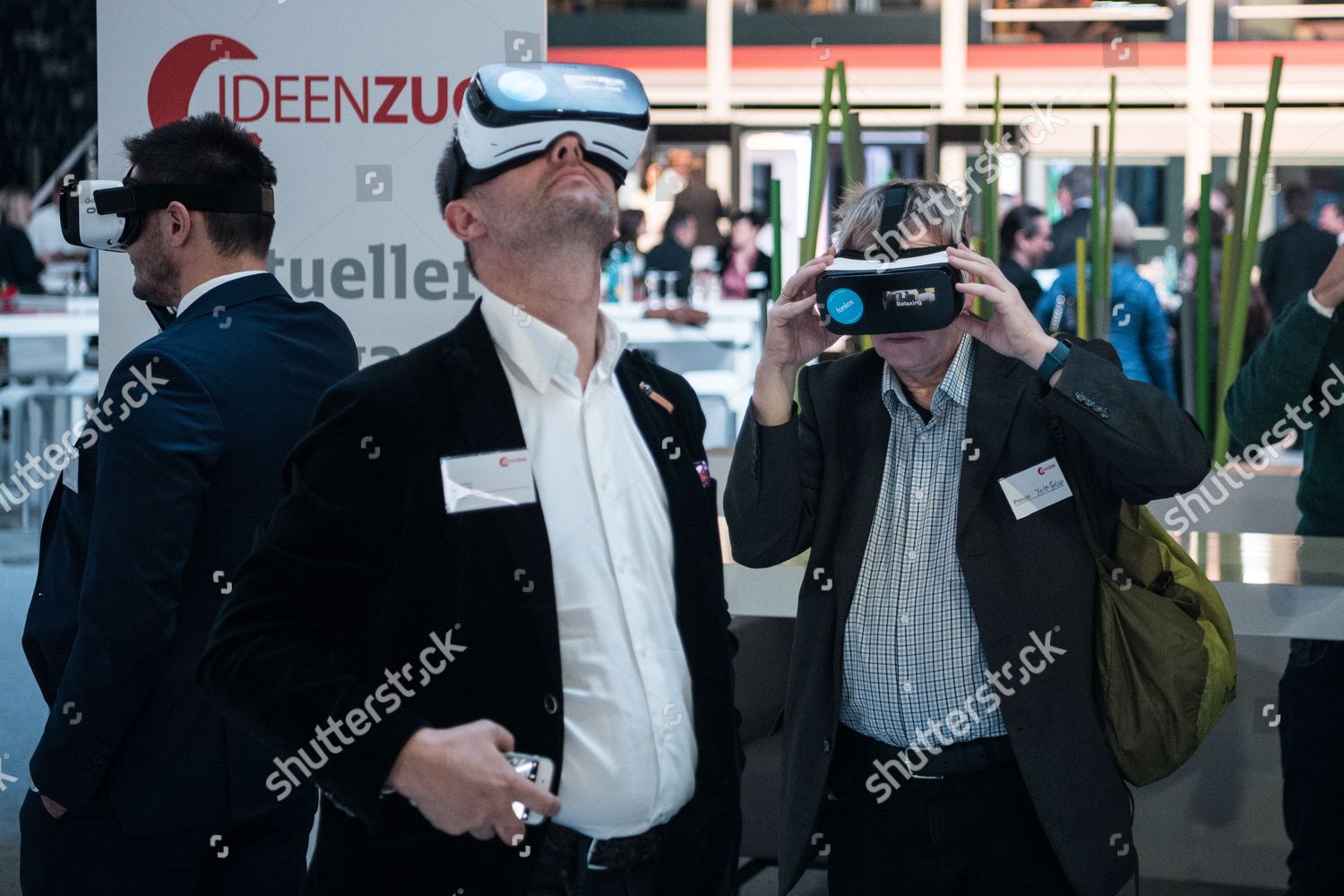 People Enjoy Virtual Tour Inside Fullsize Editorial Stock Photo - Stock ...