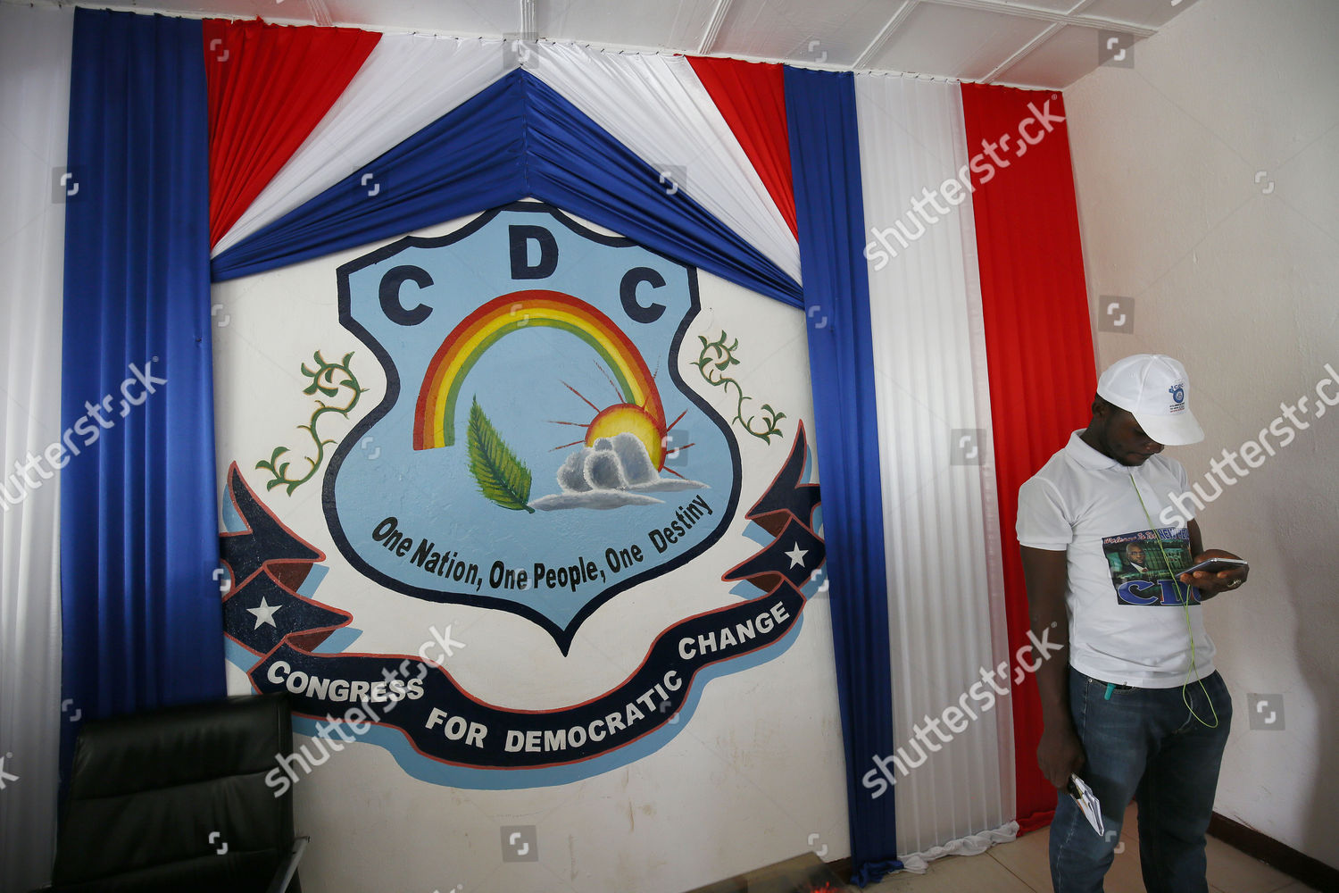 Official Emblem Coalition Democratic Changecdc Party Editorial Stock ...