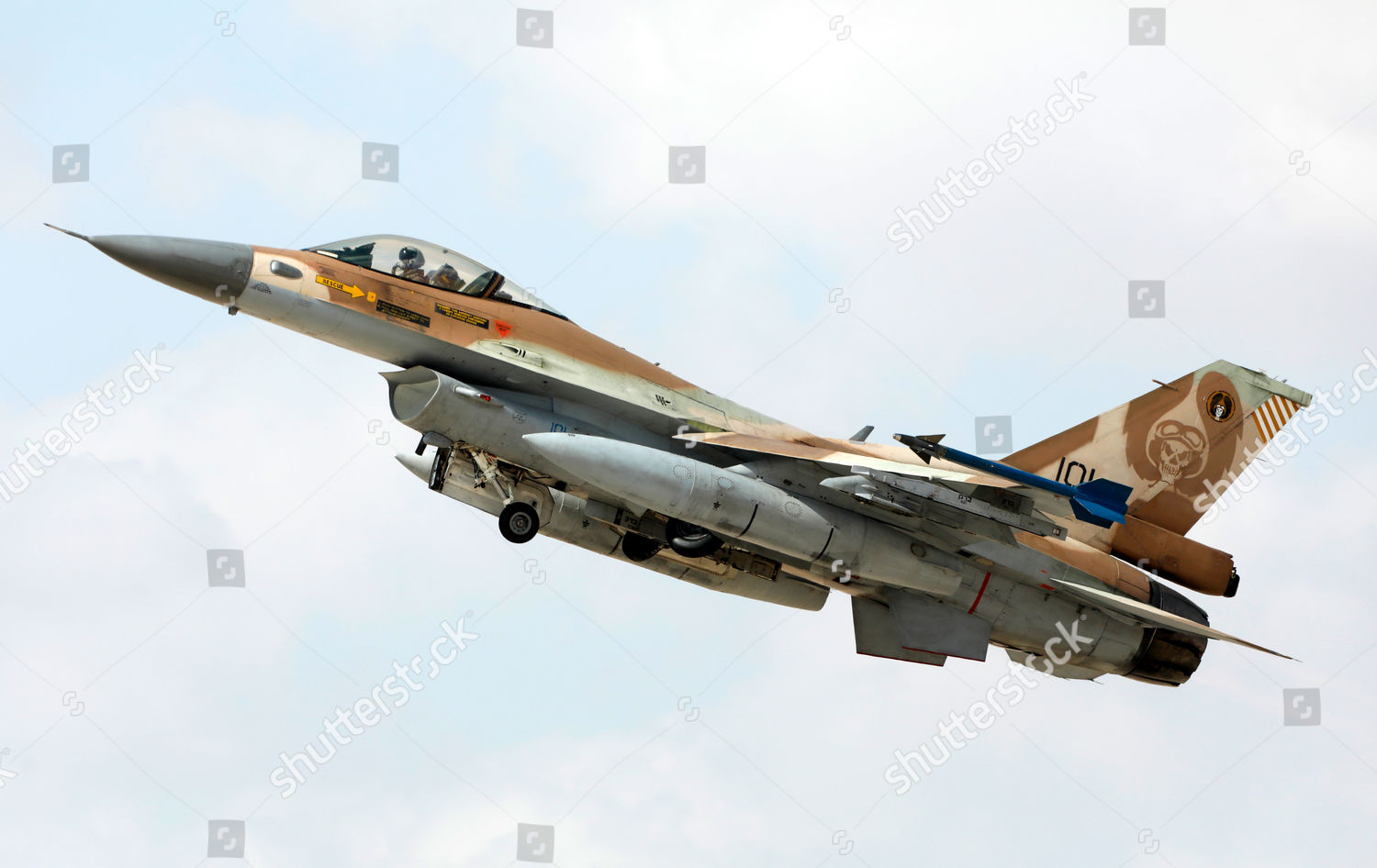 Israeli Air Force F16 Fighter Jet Editorial Stock Photo - Stock Image ...