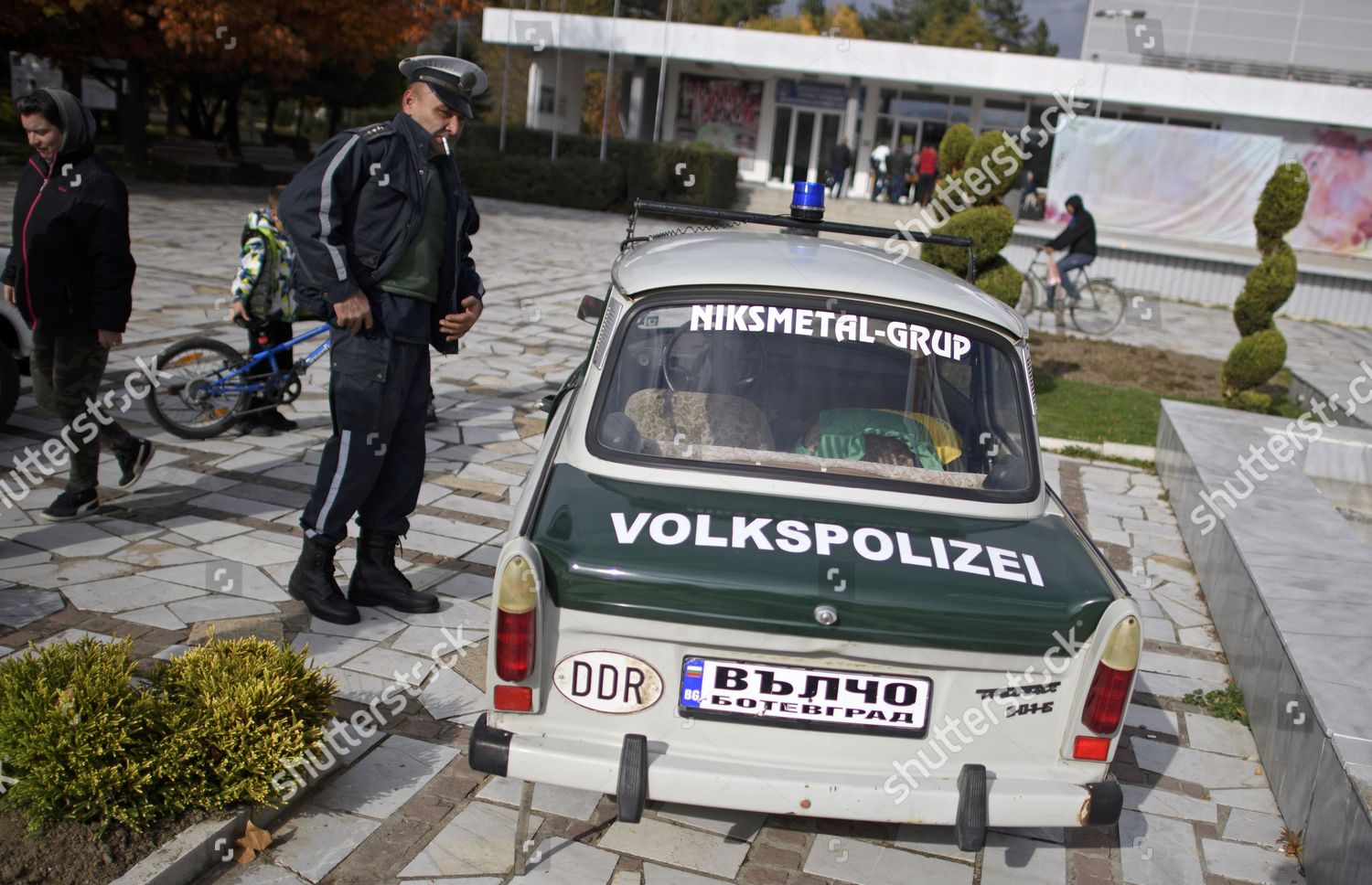 Bulgarian Police Officer Stands Next Modified Editorial Stock Photo ...
