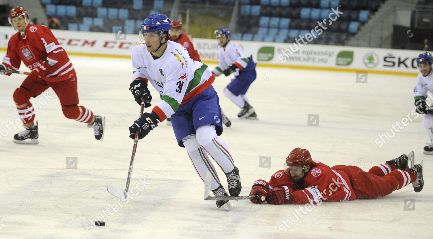 Michele Marchetti Italy C Fights Puck Editorial Stock Photo - Stock ...