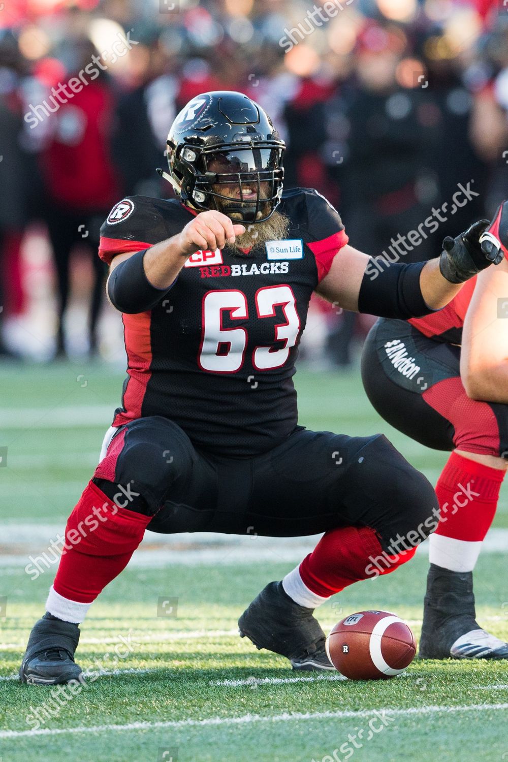 Ottawa Redblacks Offensive Lineman Jon Gott Editorial Stock Photo ...