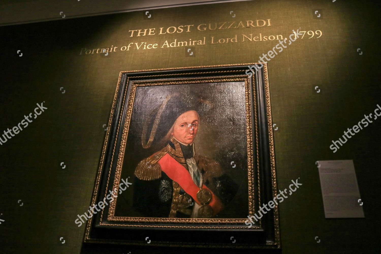 Leonardo Guzzardi Portrait Lord Nelson On Editorial Stock Photo - Stock ...