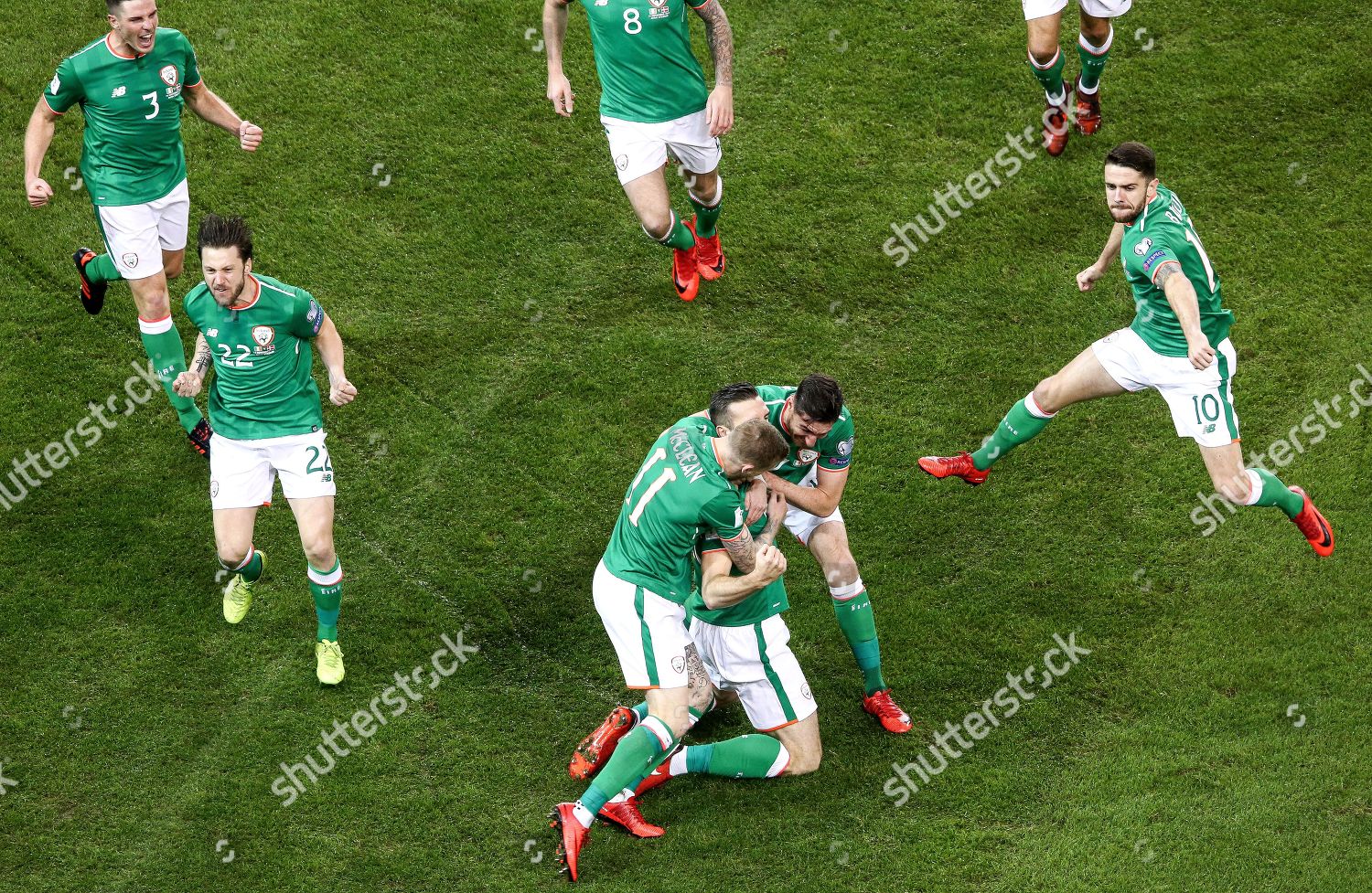 Republic Ireland Vs Denmark Shane Duffy Editorial Stock Photo - Stock ...