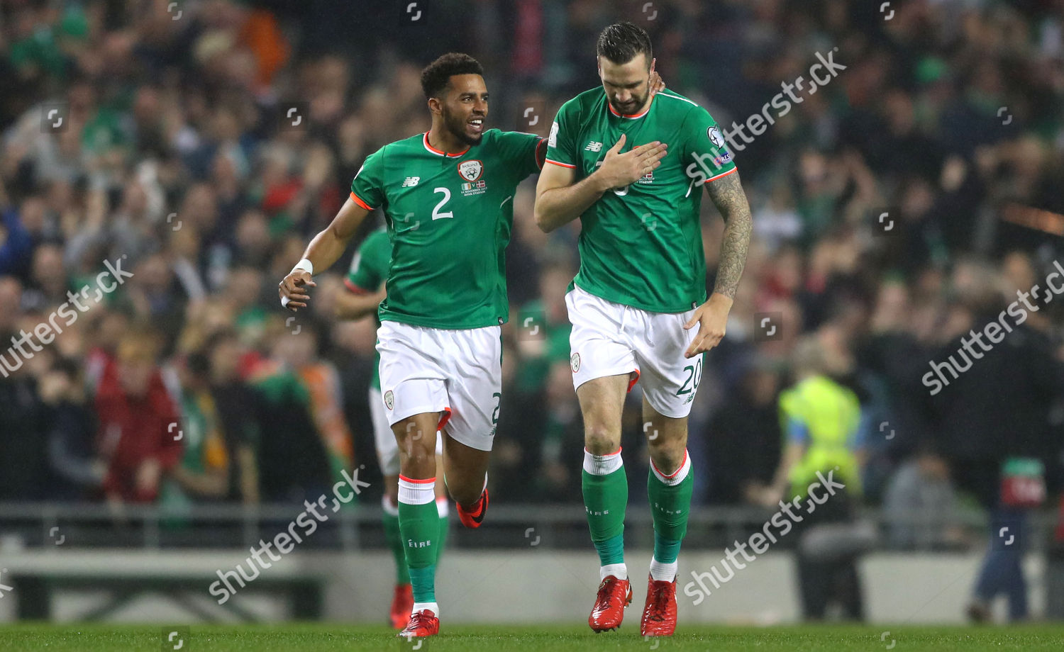 Republic Ireland Vs Denmark Irelands Shane Editorial Stock Photo ...