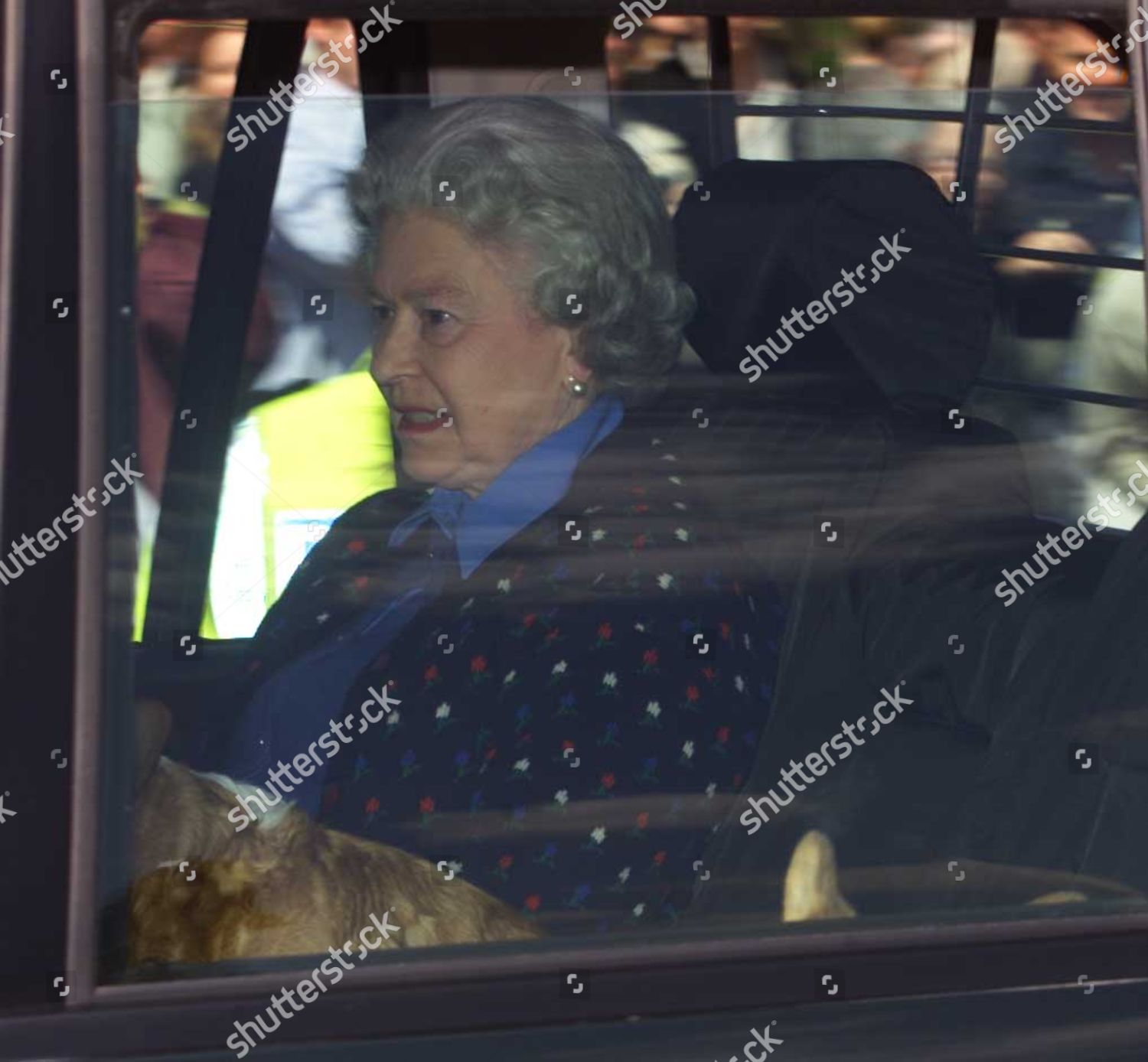 Queen Sat Back Her Chauffer Driven Editorial Stock Photo - Stock Image ...