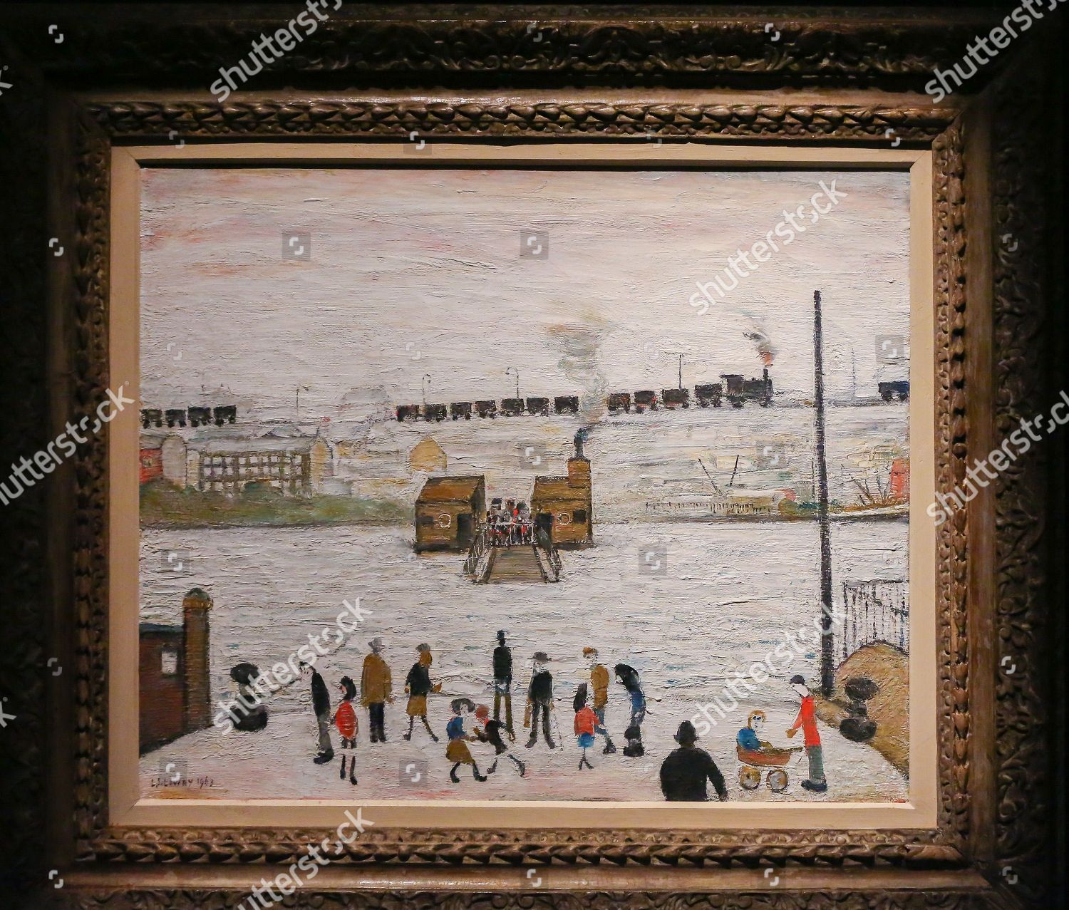 LAURENCE STEPHEN LOWRY FERRY BLYTH OIL Editorial Stock Photo - Stock ...