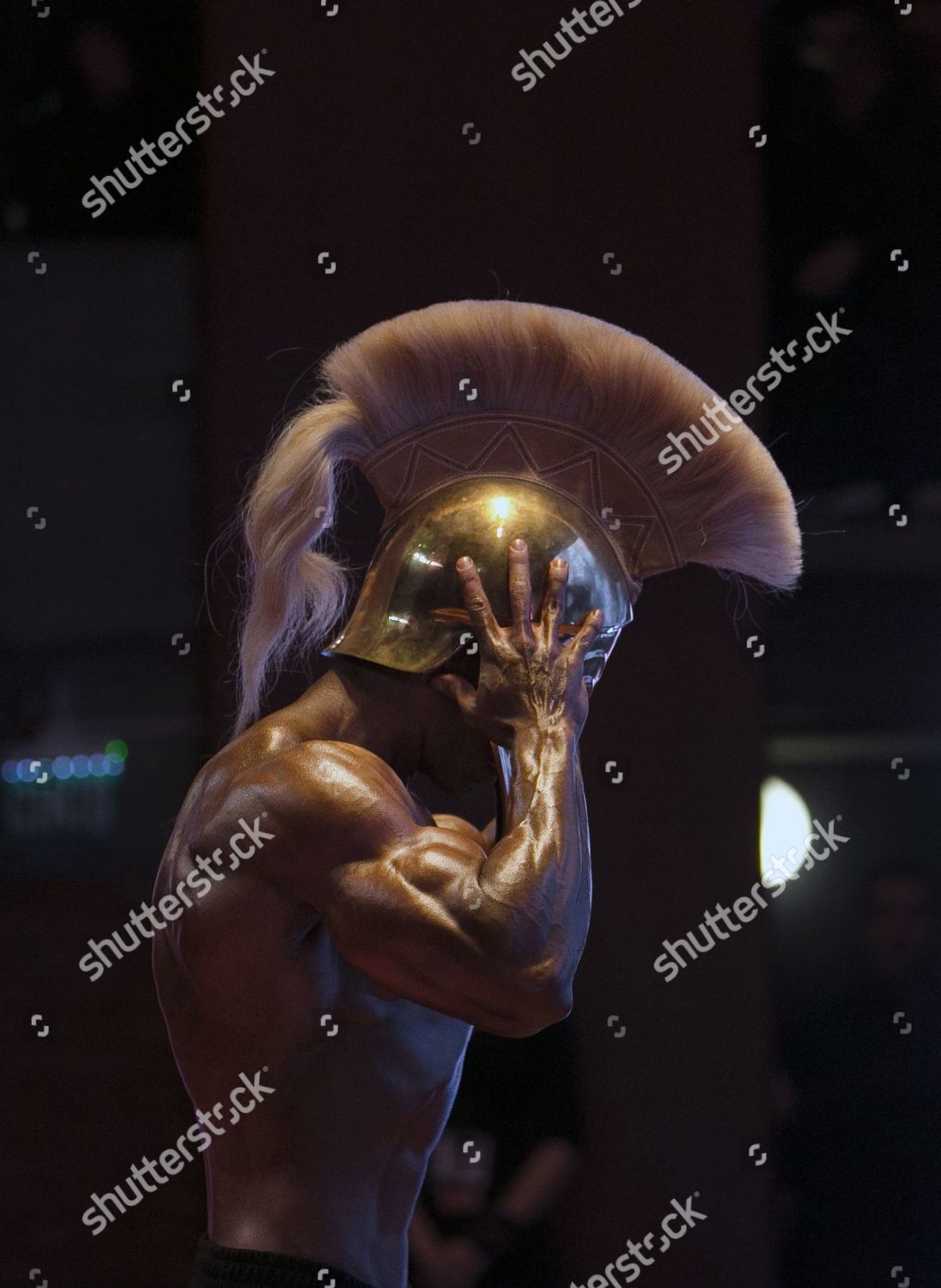 Contestant Poses During Show Turkey Bodybuilding Editorial Stock Photo ...