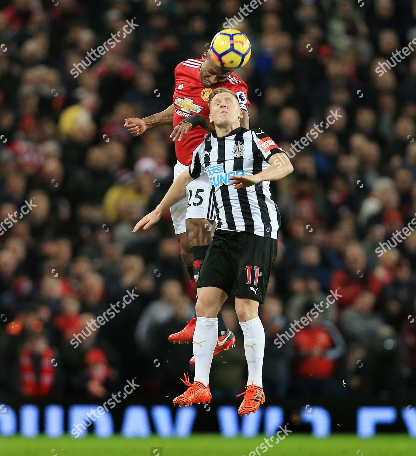 Antonio Valencia Manchester United Matt Ritchie Editorial Stock Photo ...