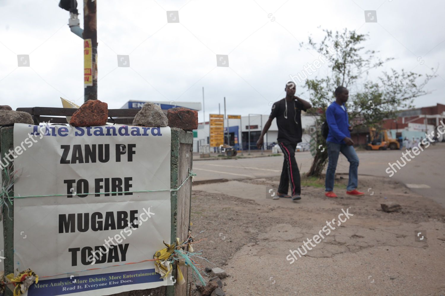 Newspaper Placards Current Issues Local Weekly Editorial Stock Photo ...