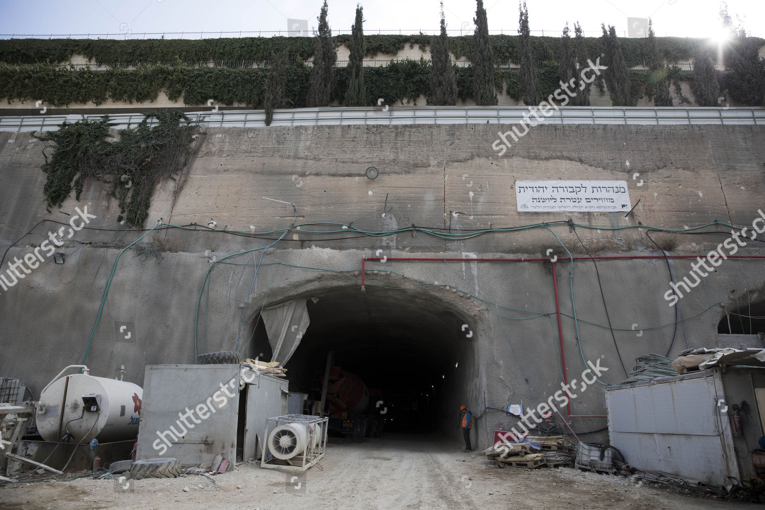Entrance Construction Site Underground Burial Tunnels Editorial Stock ...