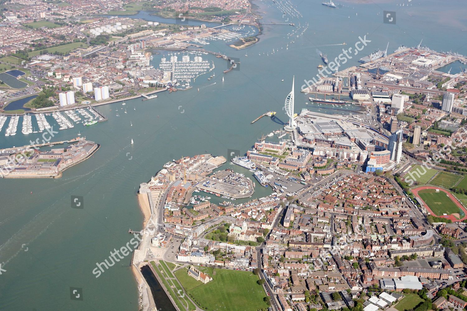 Spinnaker Tower Gunwharf Quays Historic Naval Editorial Stock Photo ...