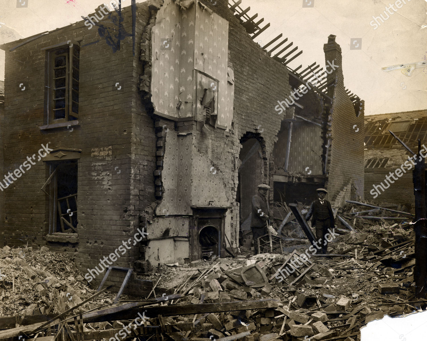 ZEPPELIN RAIDS ON ENGLAND WORLD WAR Editorial Stock Photo - Stock Image ...