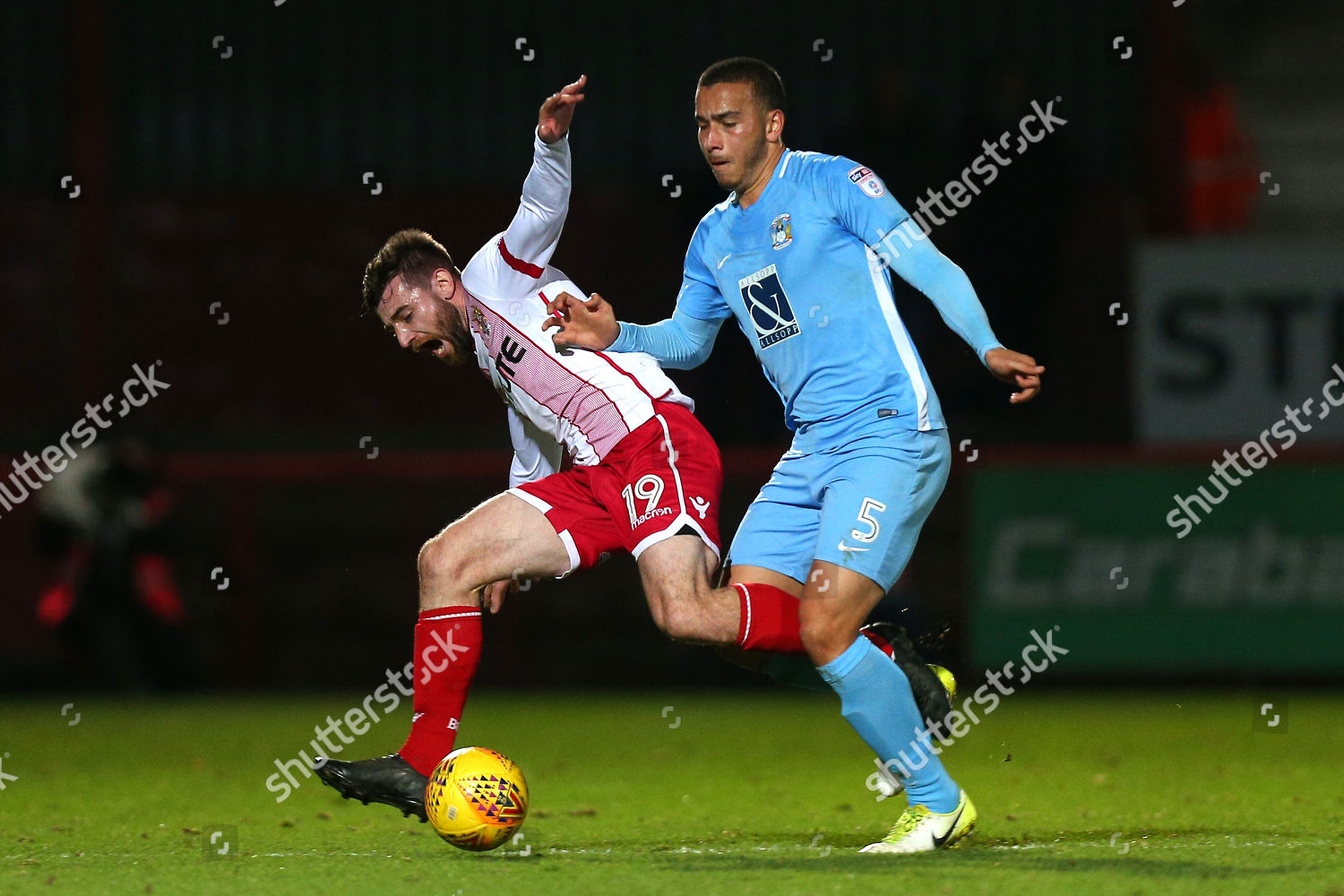 Danny Newton Stevenage Rod Mcdonald Coventry Editorial Stock Photo ...
