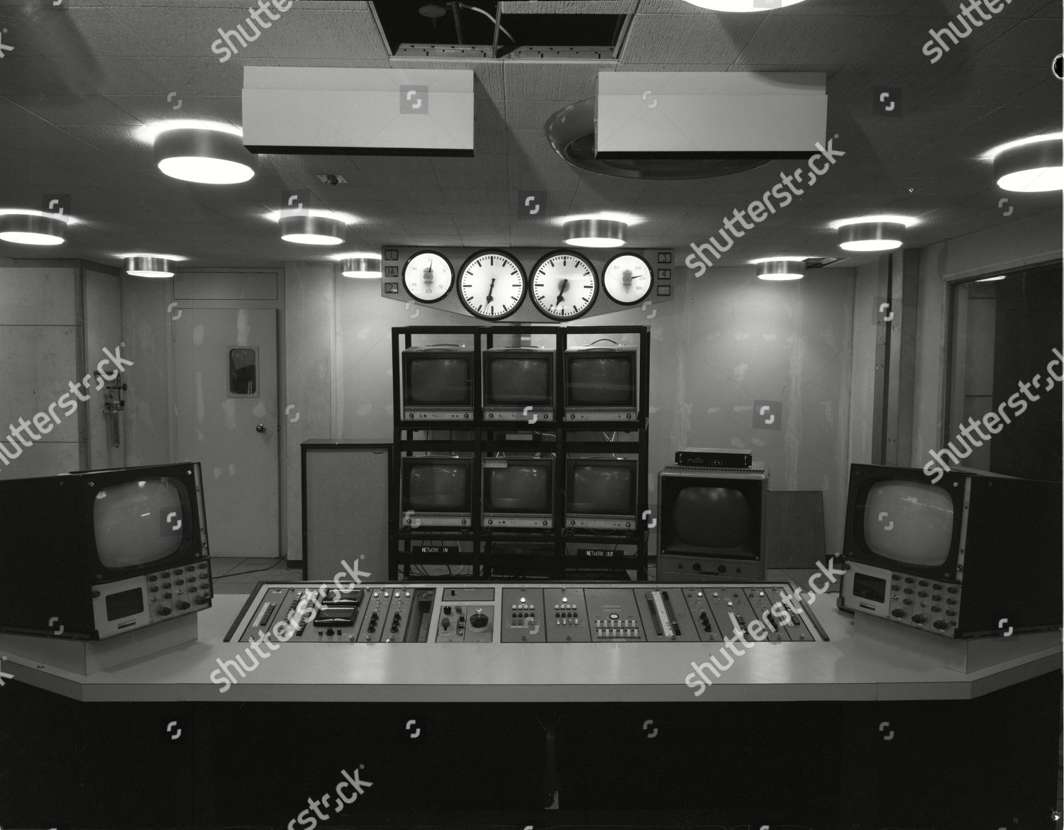 Television Studio Control Room Editorial Stock Photo - Stock Image ...