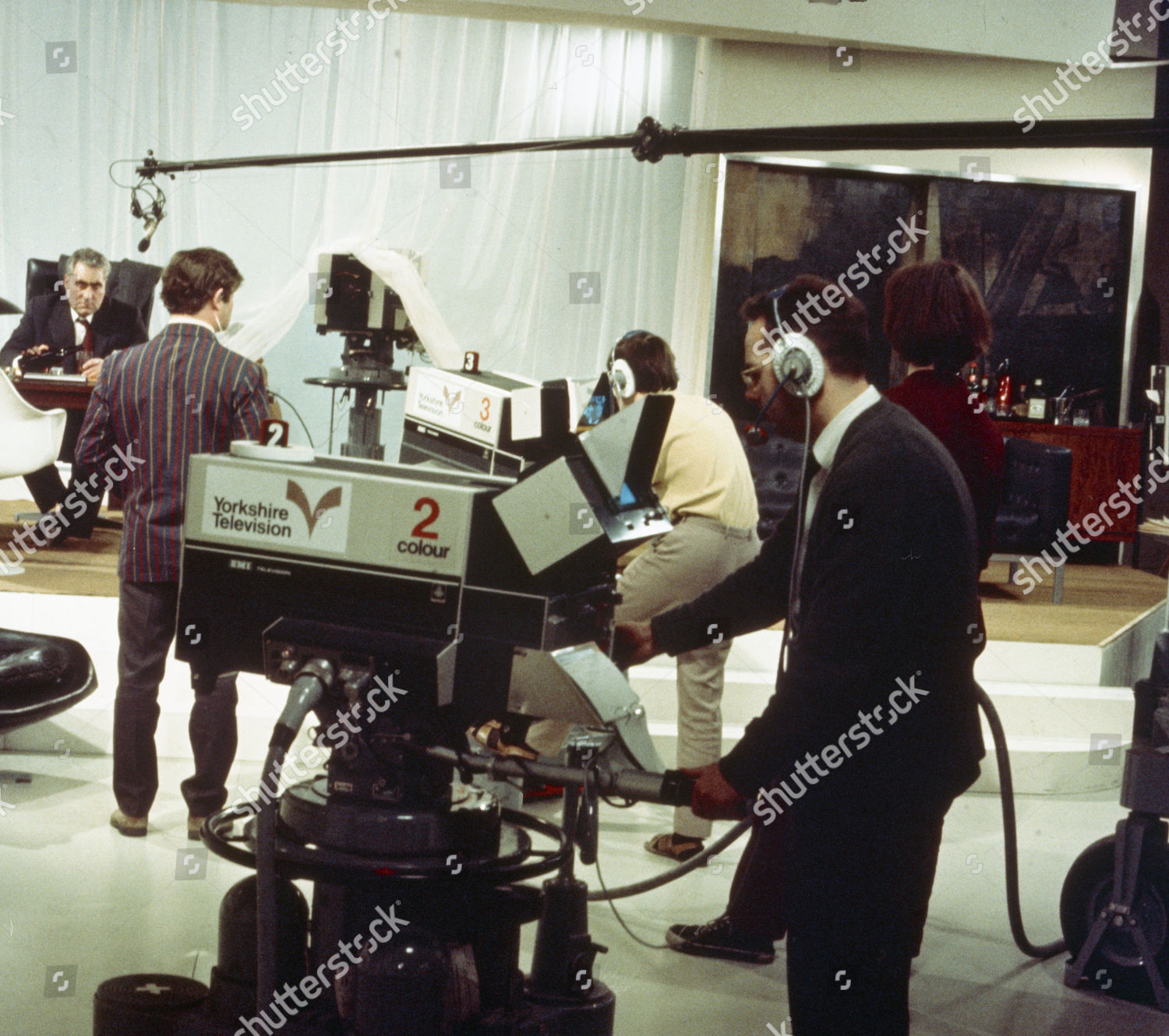 Tv Studio Featuring Tv Video Cameras Editorial Stock Photo - Stock ...